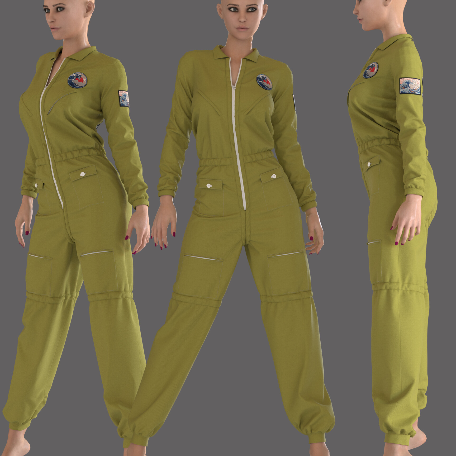 ArtStation - Boiler suit | clo3d | marvelous designer