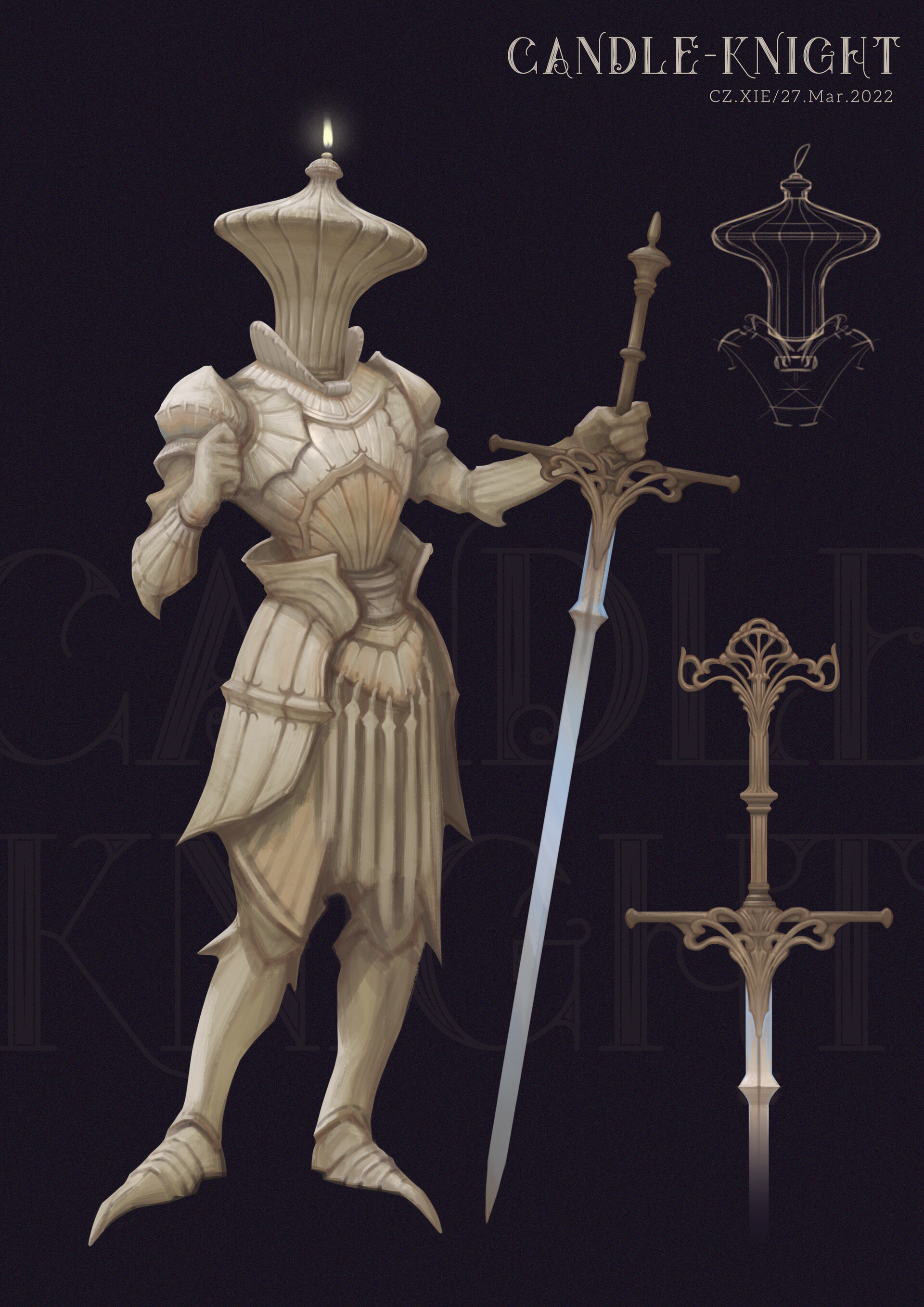 ArtStation - Candle Town / Knight