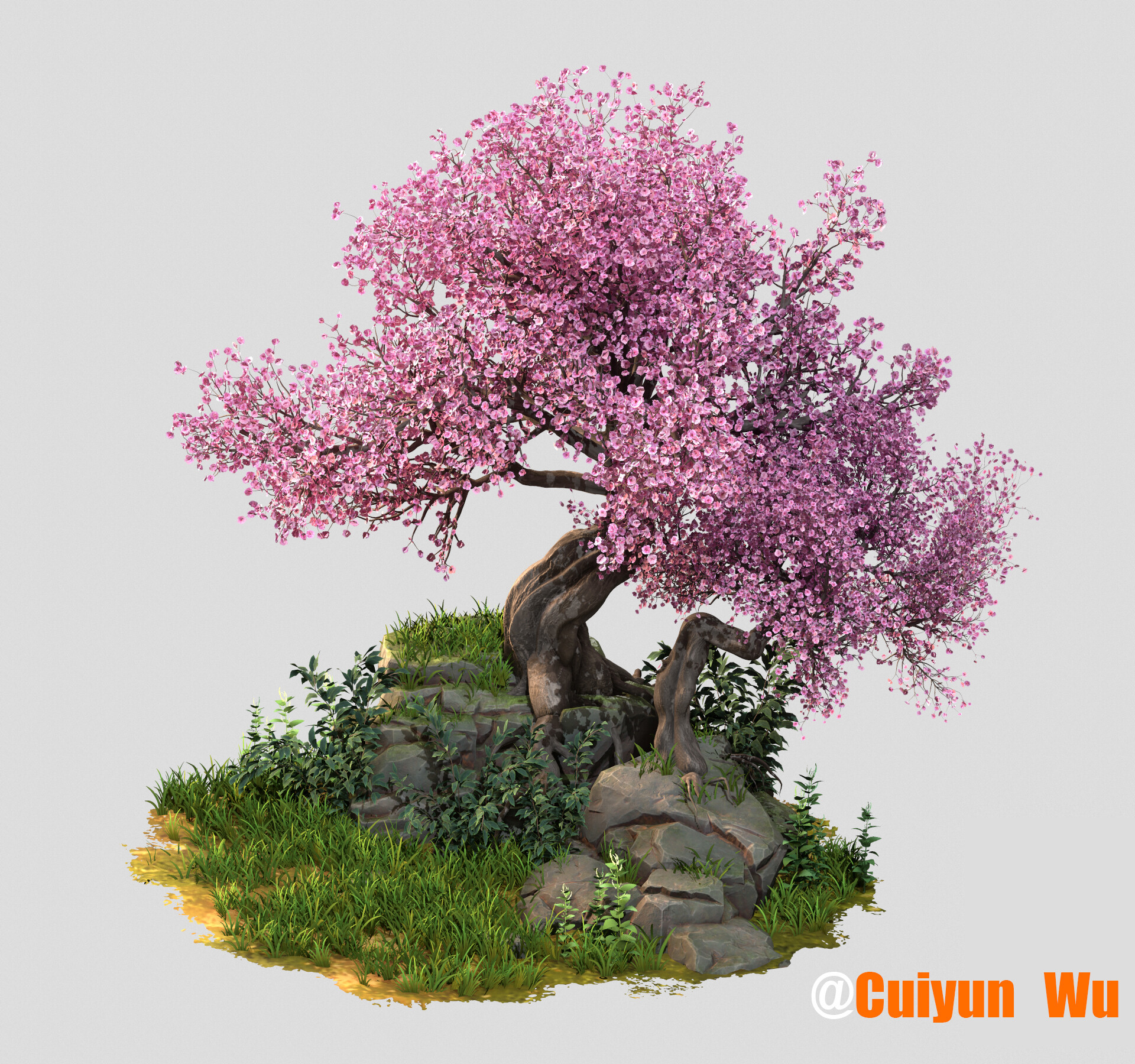 ArtStation - cherry tree