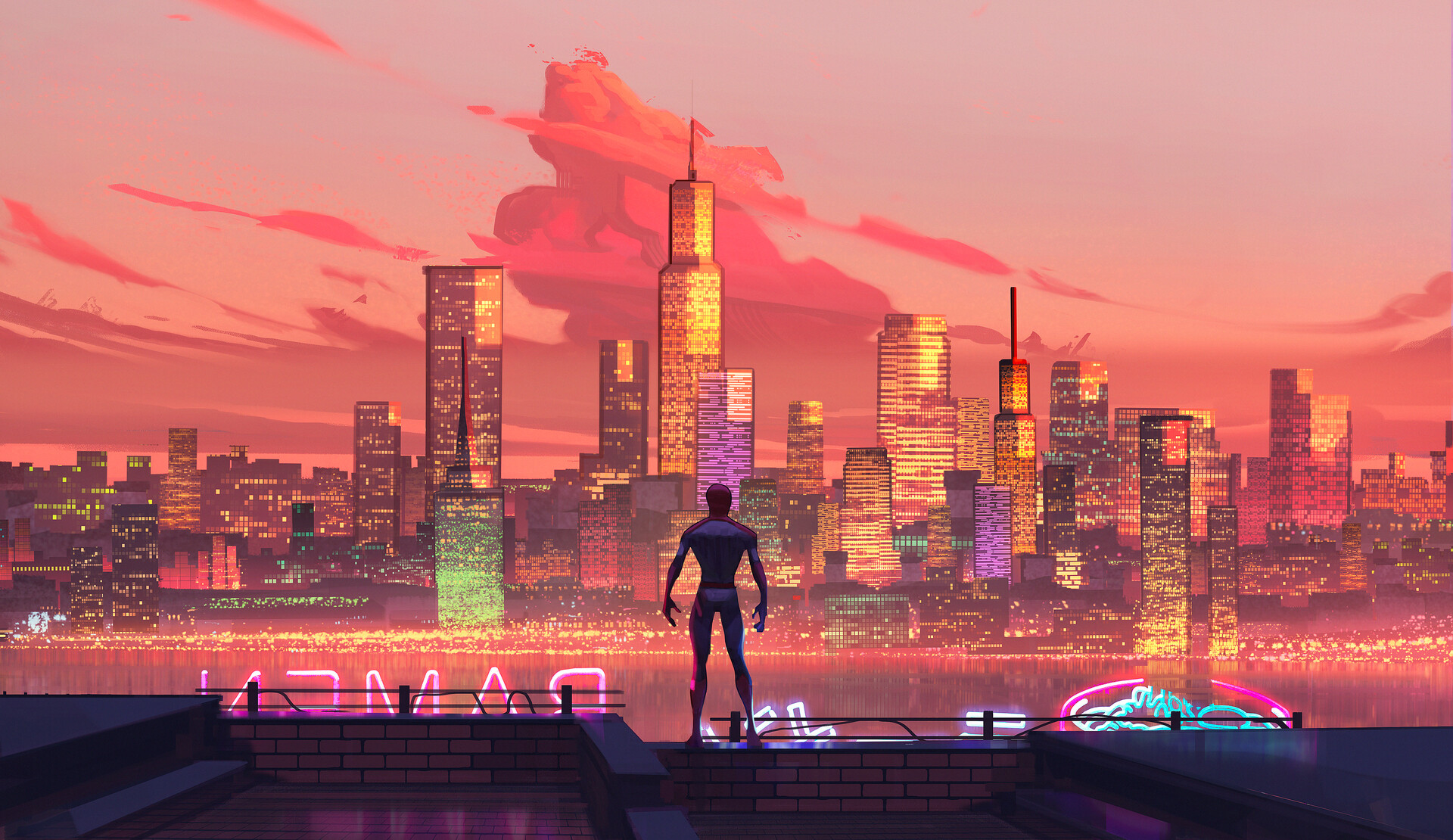 ArtStation - NY sunset