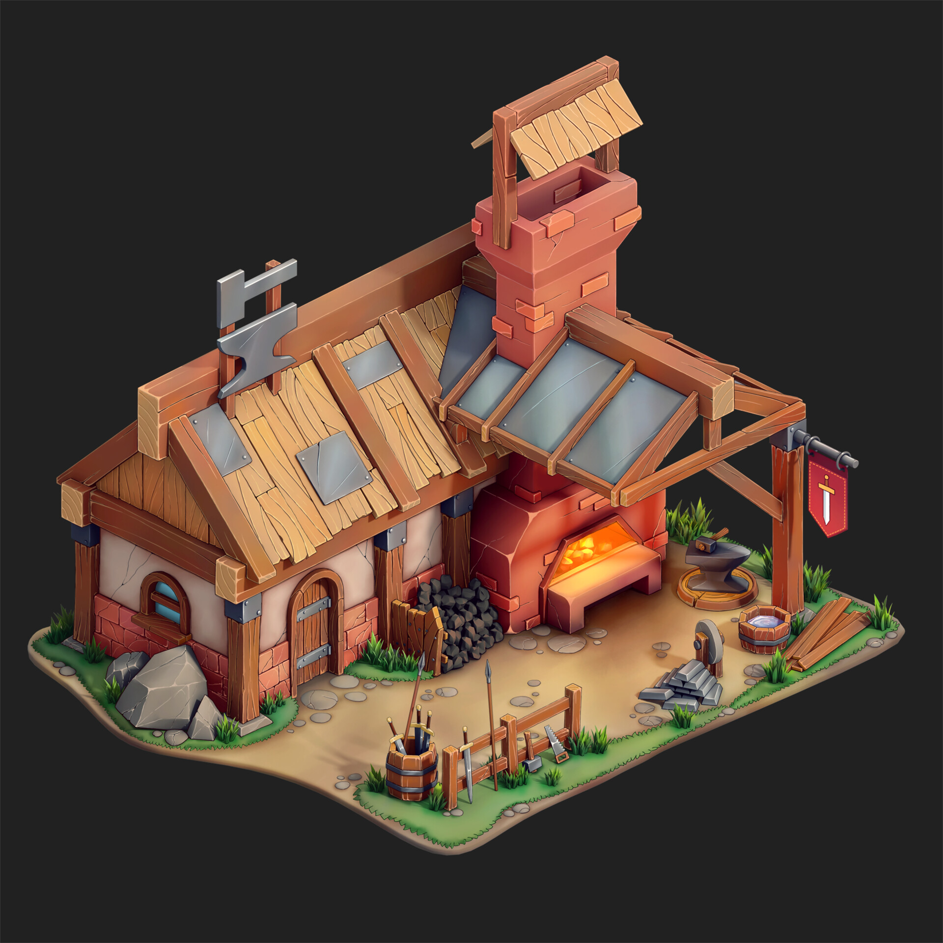 ArtStation - Isometric Blacksmith