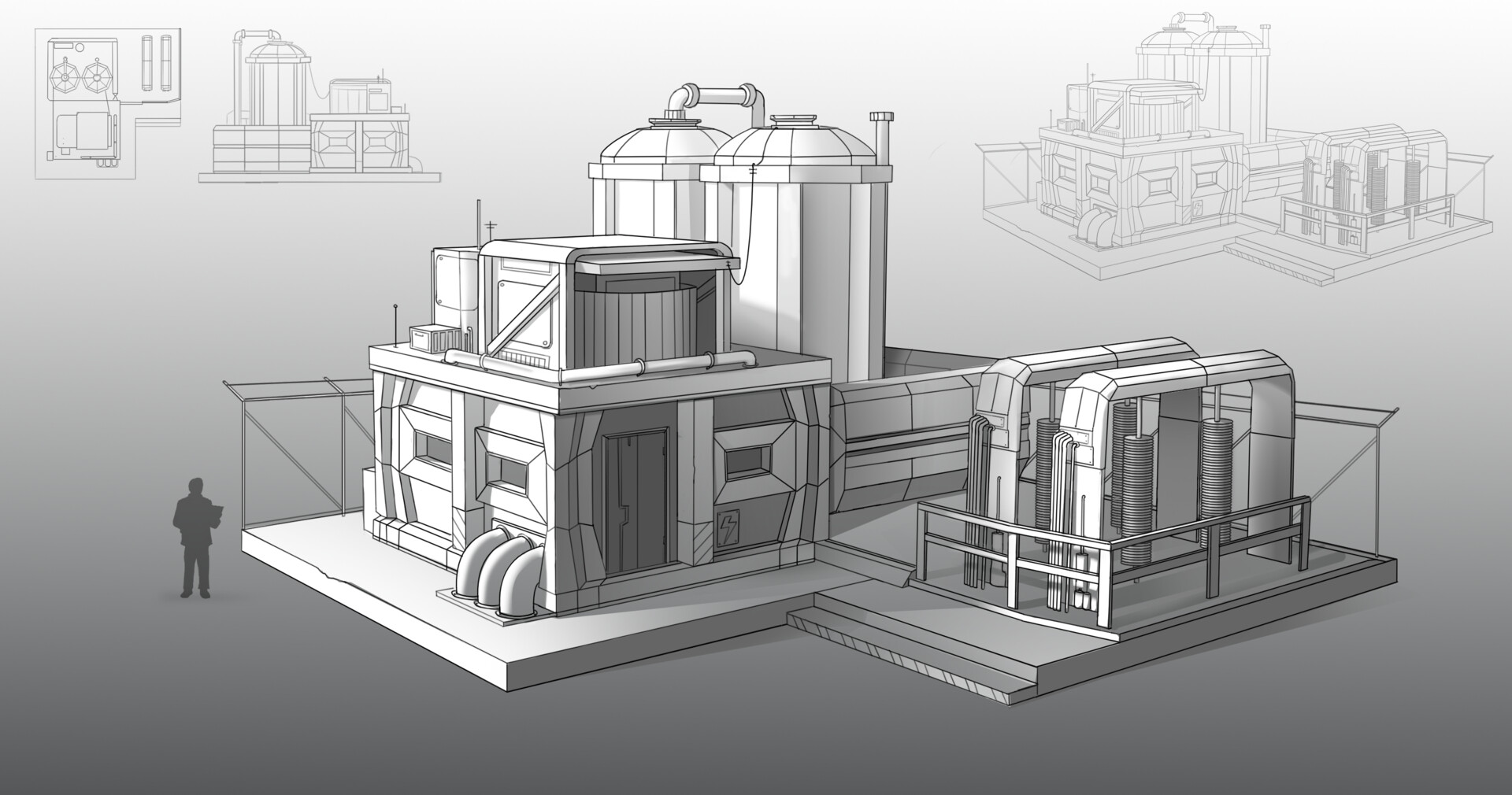 ArtStation - Transformer station