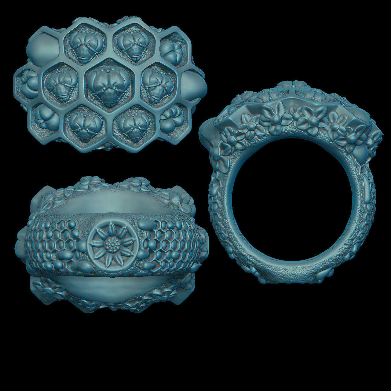 Eric Keller - Honeycomb Ring (WIP)