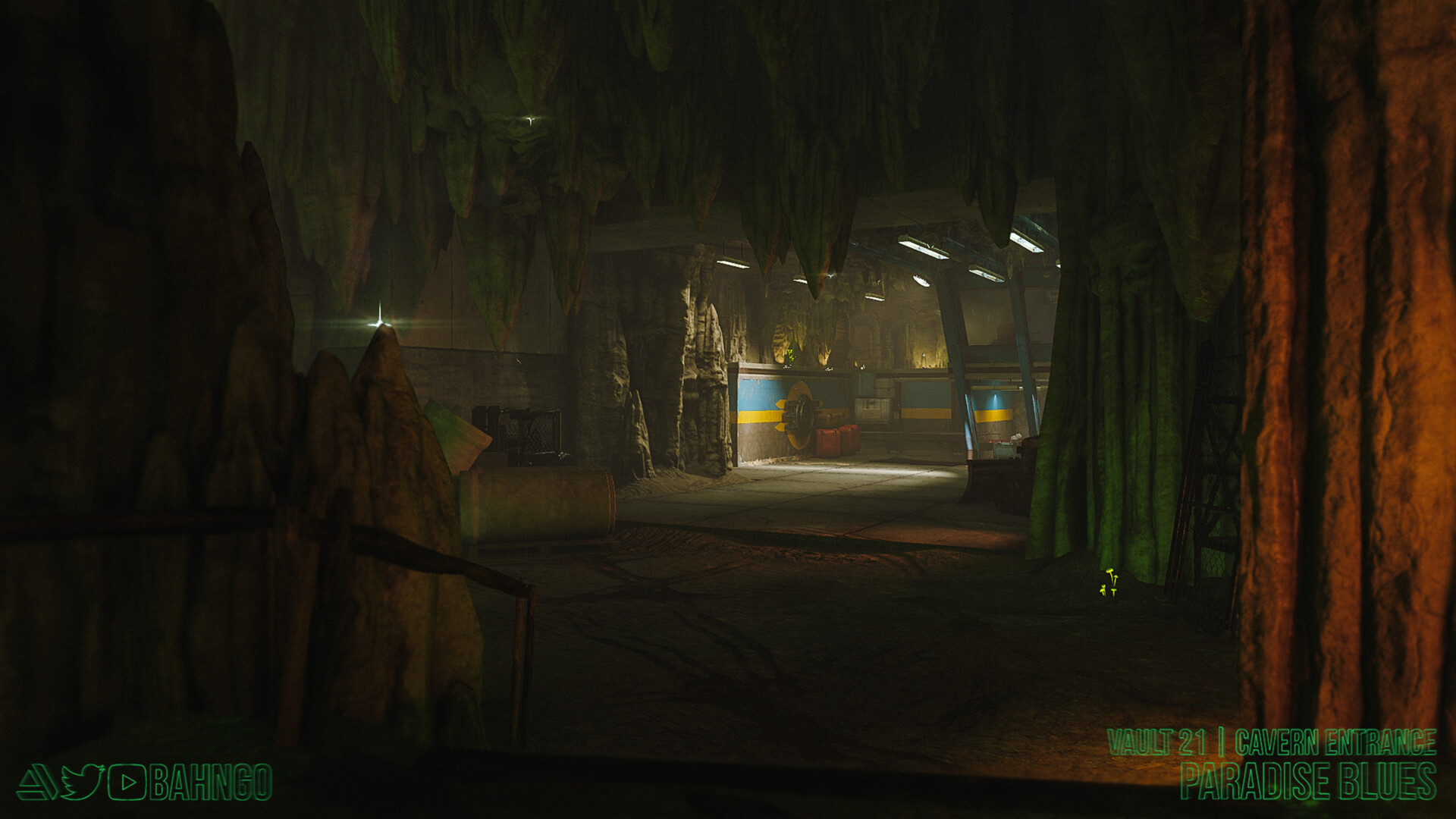 ArtStation - Vault 21 | Cavern Entrance - "Paradise Blues" (Fallout ...