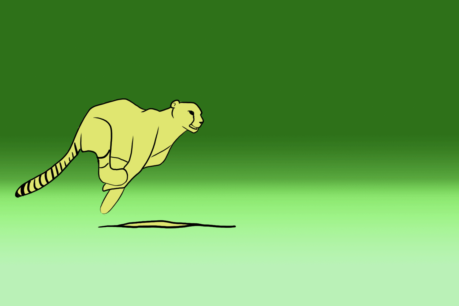 Running Cheetah Animation Gif