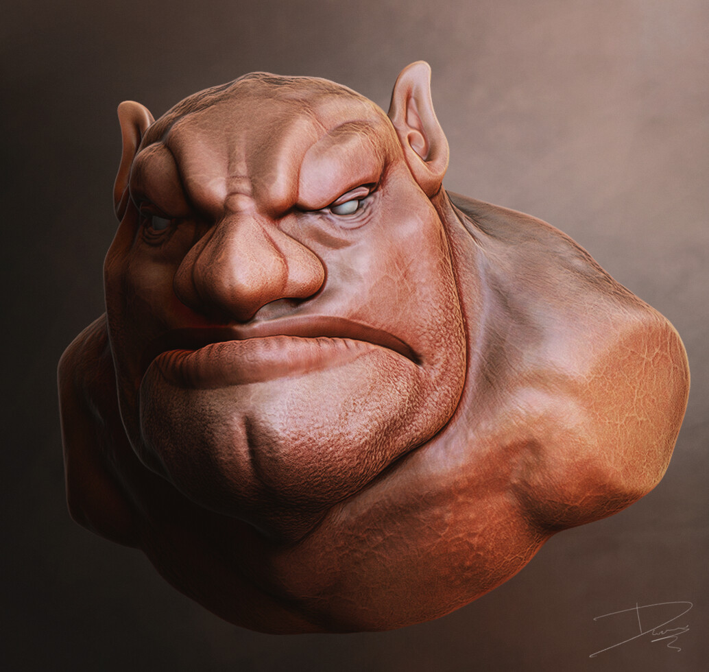 ArtStation - Ogre Bust