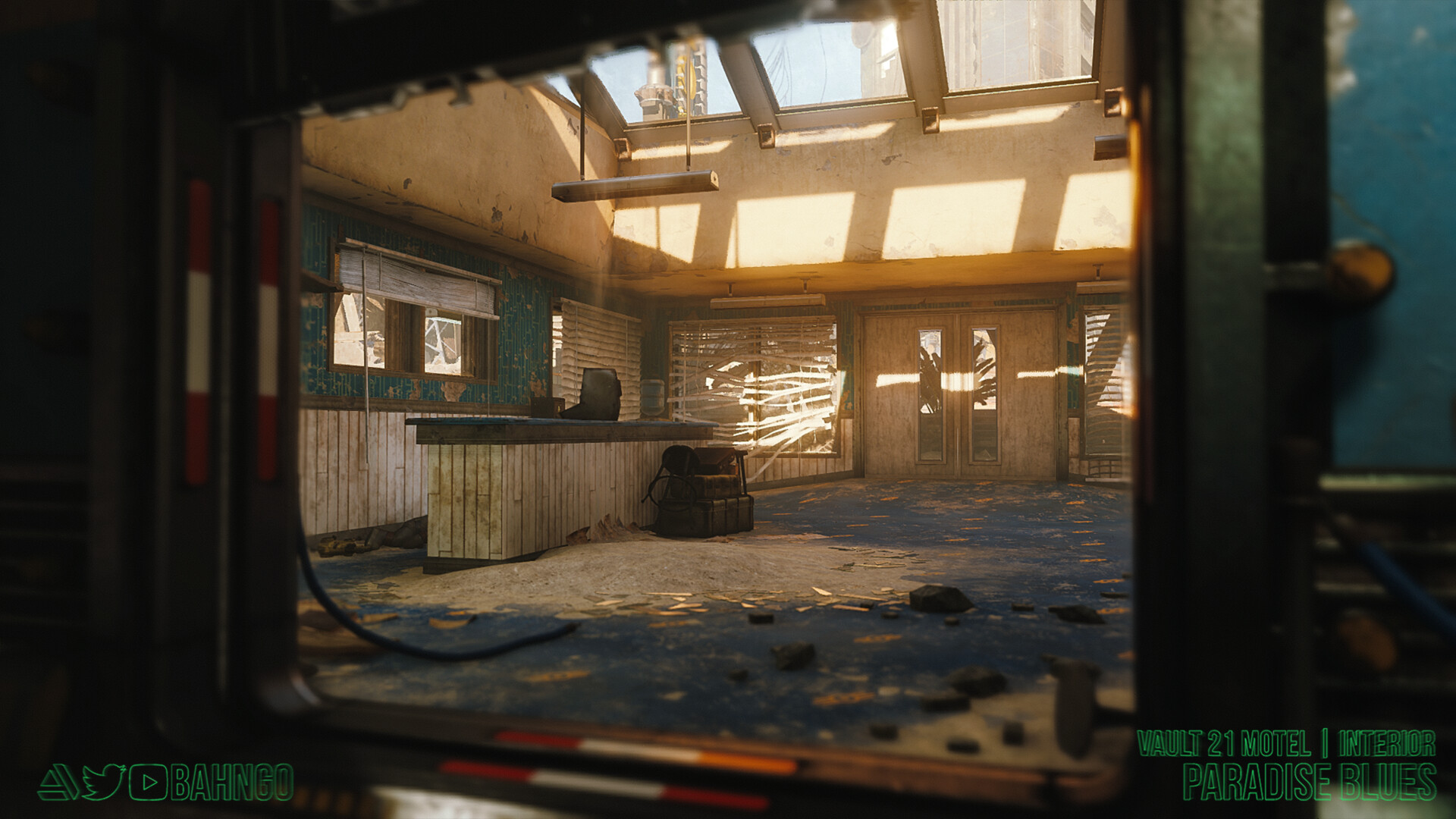 ArtStation - Vault 21 Motel | Entrance Interior - "Paradise Blues ...