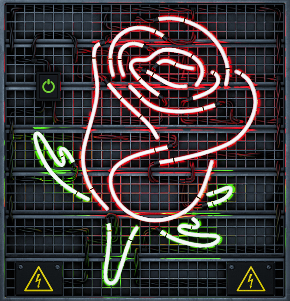 ArtStation - Neon Rose