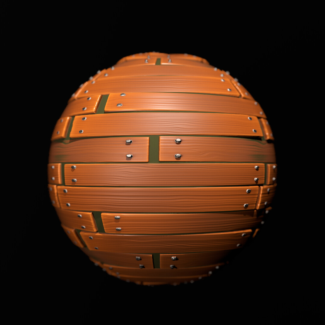 ArtStation - Procedural wood plank texture