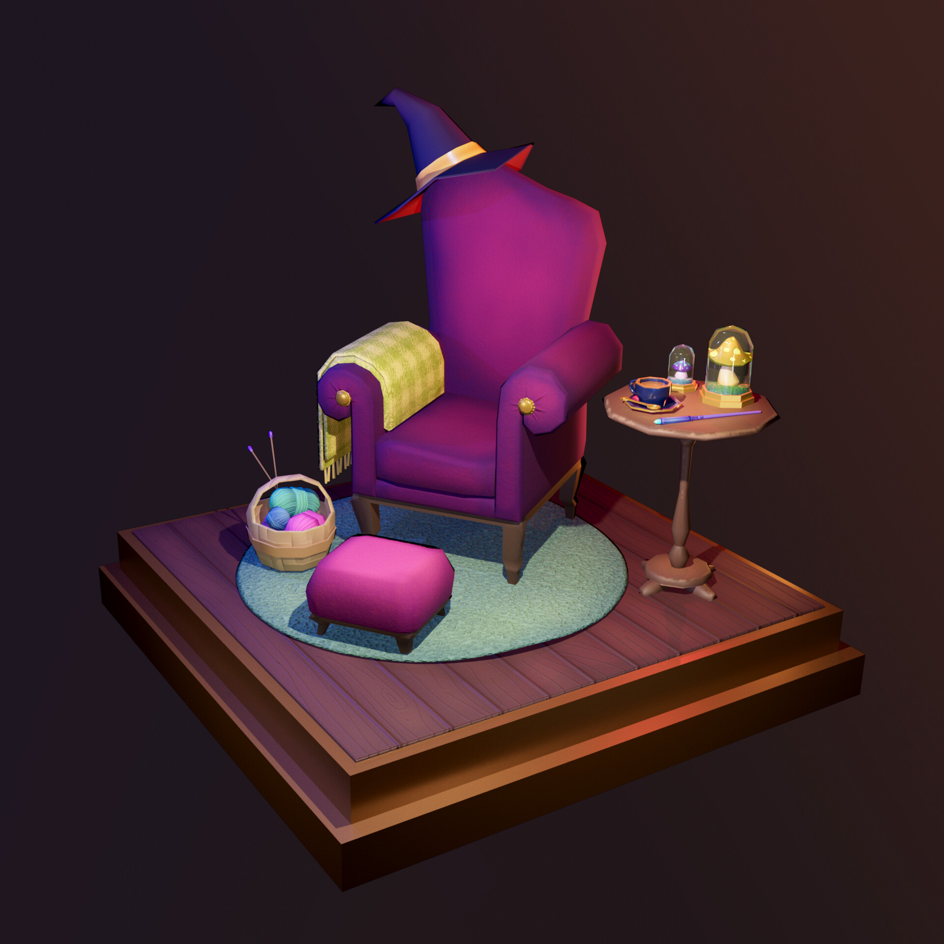 ArtStation - A Witch's Sitting Room