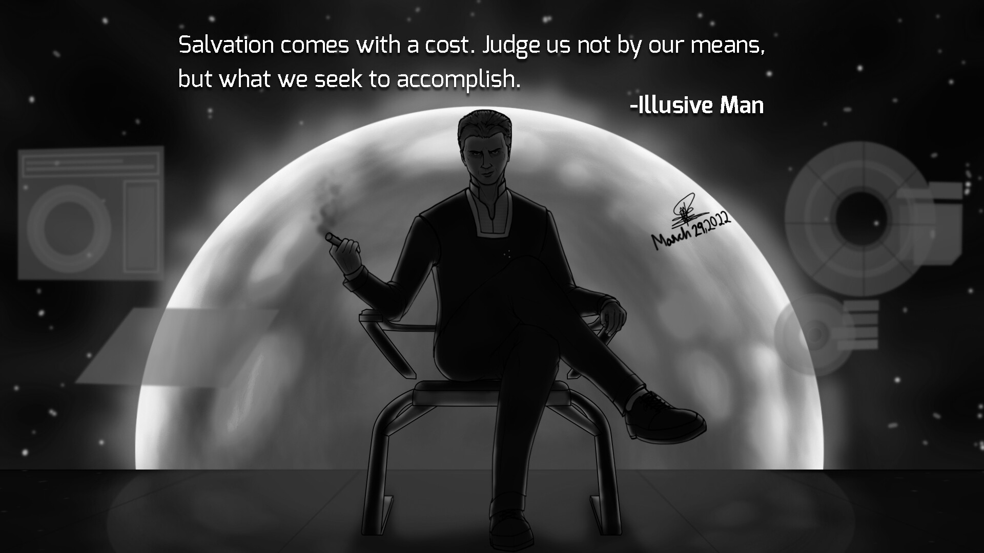 Mass Effect Wallpaper Illusive Man Download The Illusive Man The