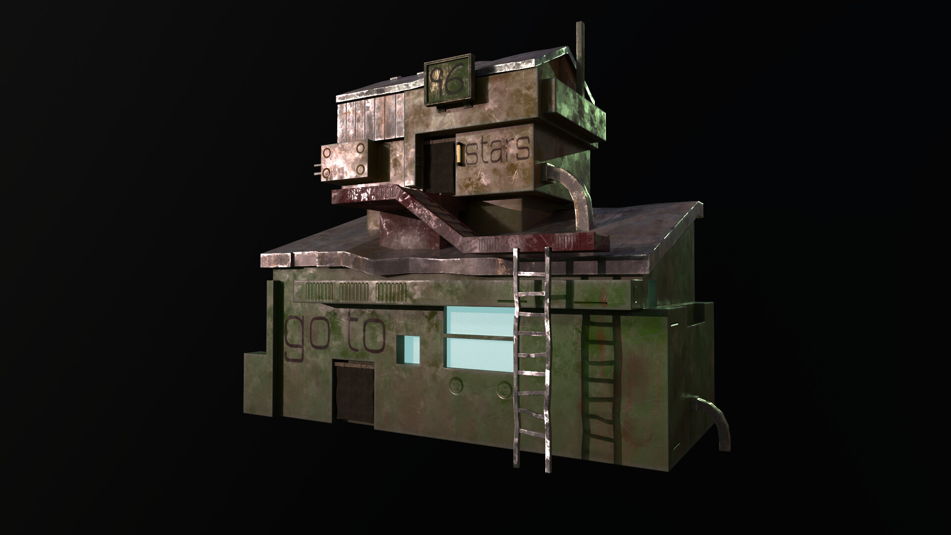 ArtStation - post-apocalyptic house