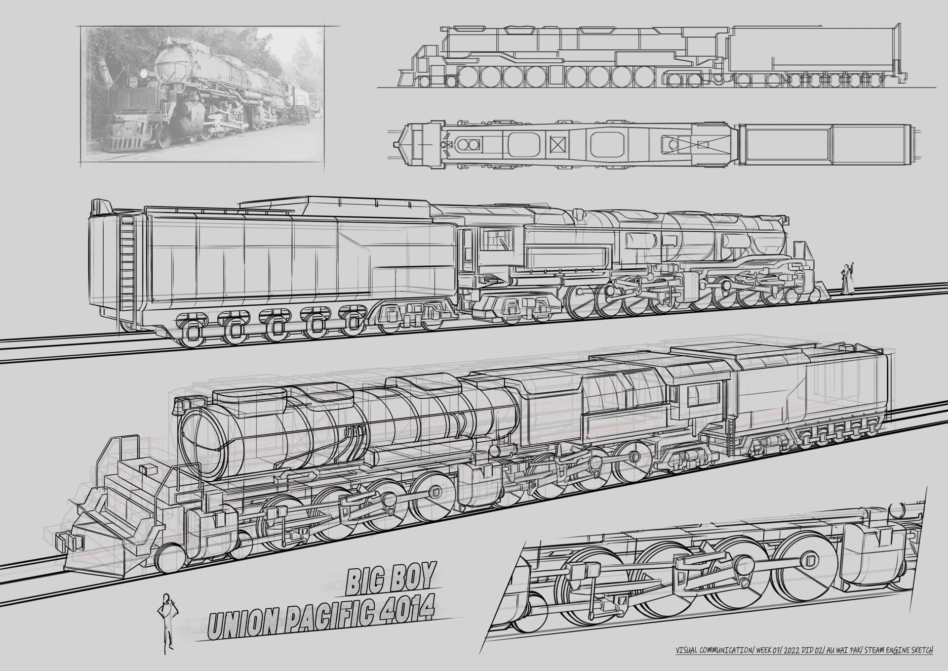 Pak - Wai Pak Au - Locomotive design based on Union Pacific 4014