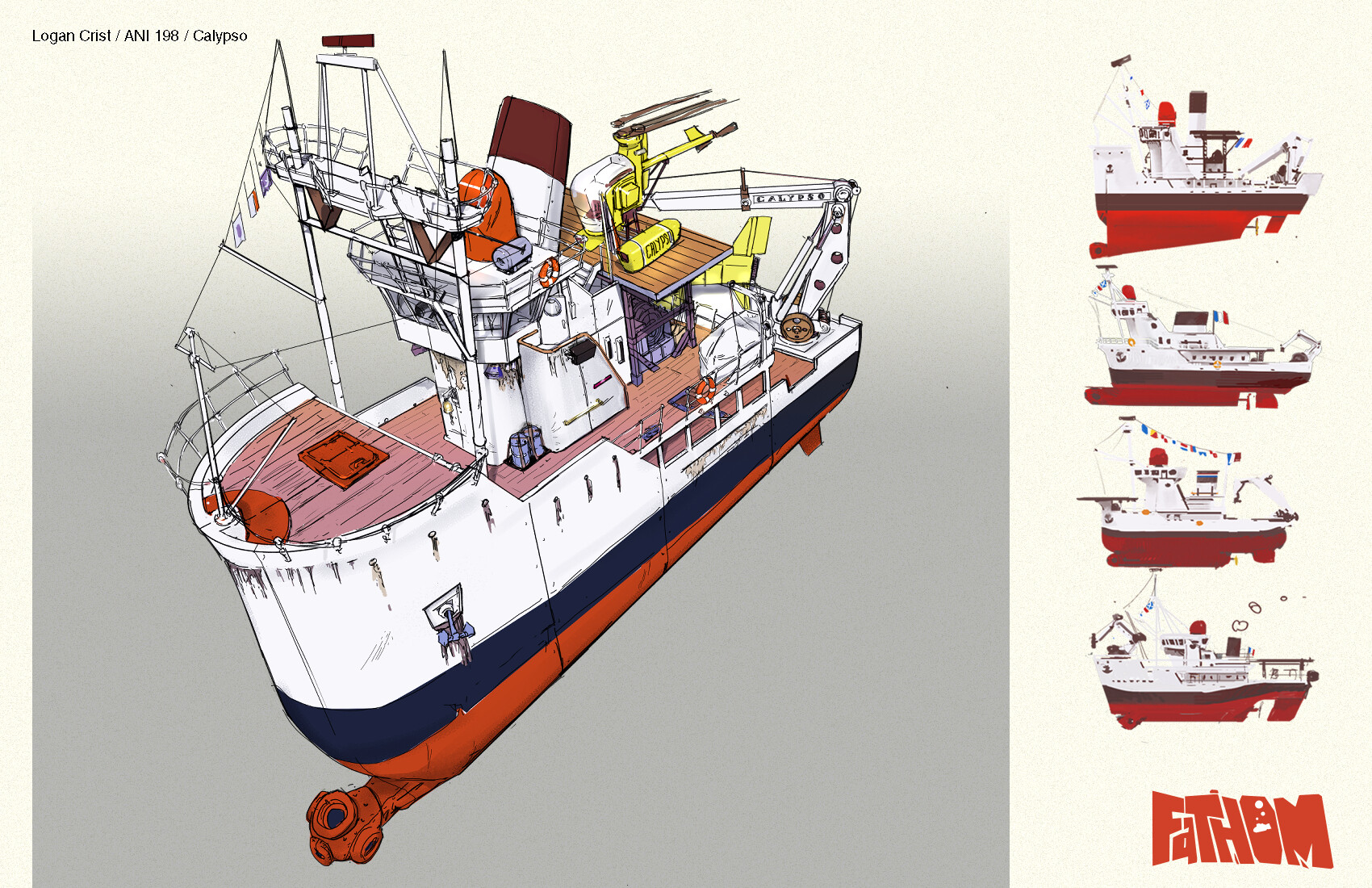 ArtStation - Fathom Project - Submarine Cockpit Interior