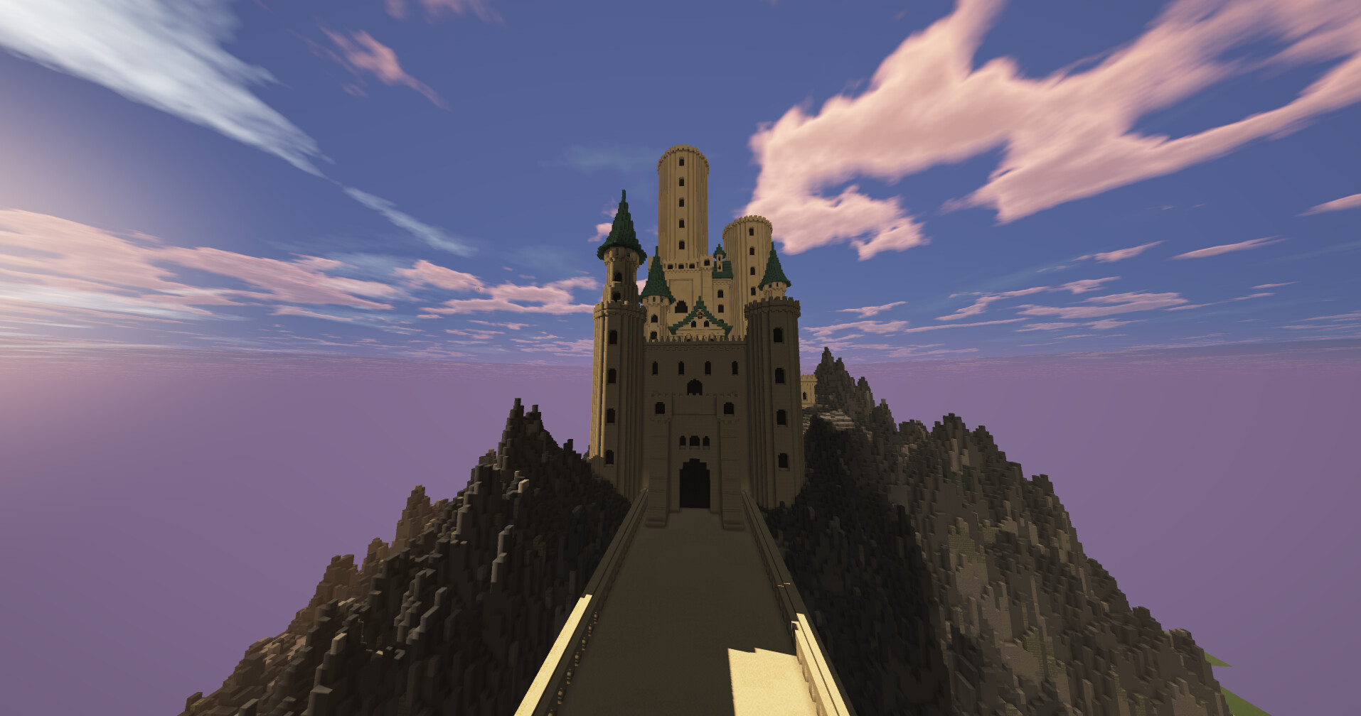 Minecraft Mountain Castle