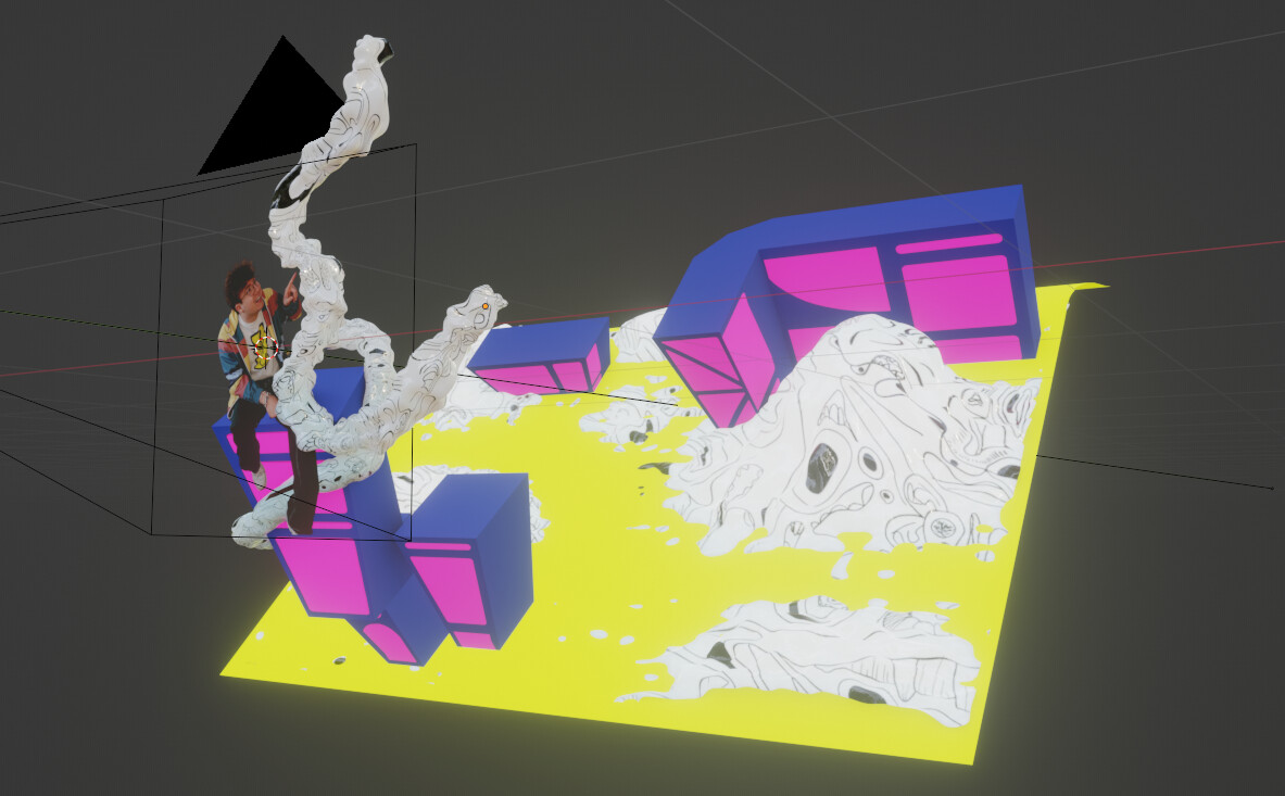 jolylucas_ - Lucas Joly, Self-portrait #0, 2022, digital & 3D