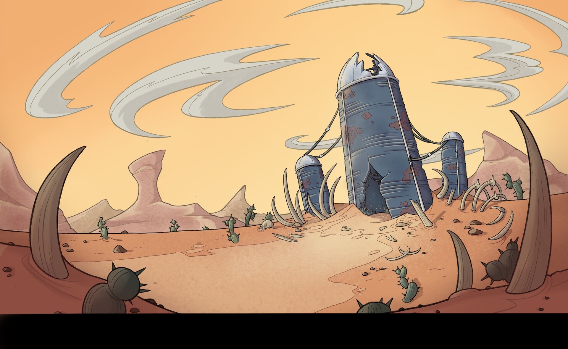 ArtStation - Outside the abandoned grain silo