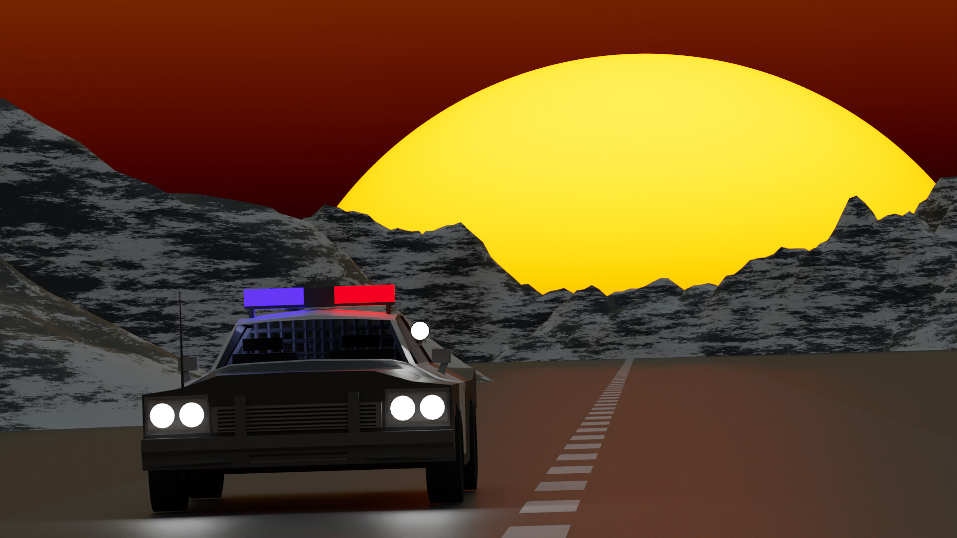 ArtStation - Police Car - Low Poly