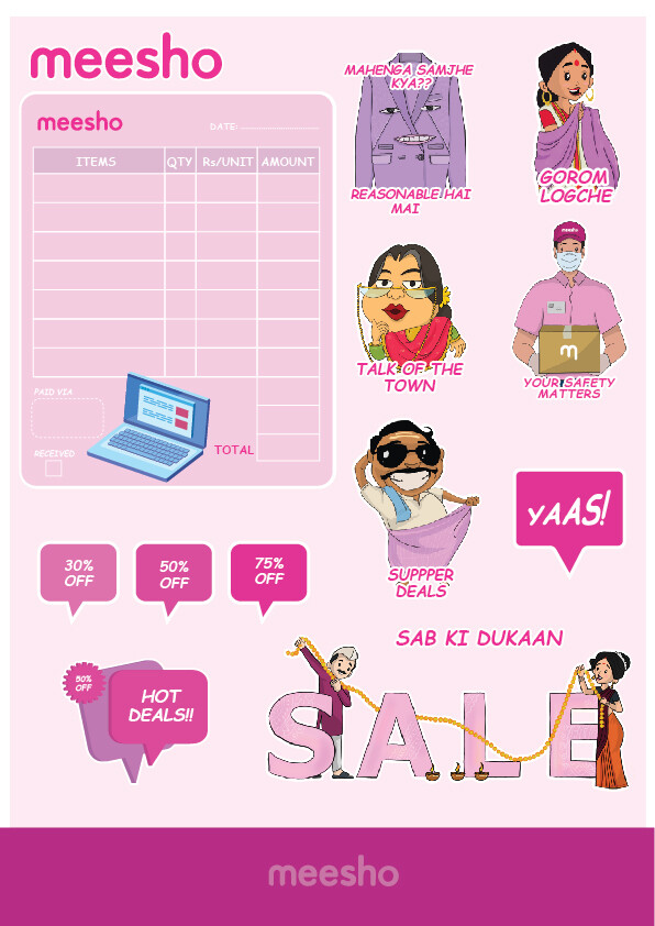 Sana Quadir - Sticker sheet (Meesho)
