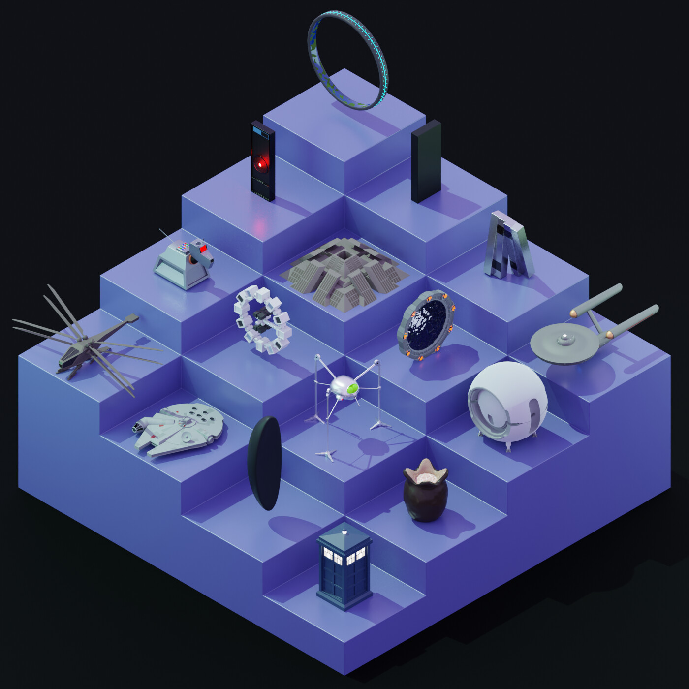 ArtStation - Sci-Fi Diorama