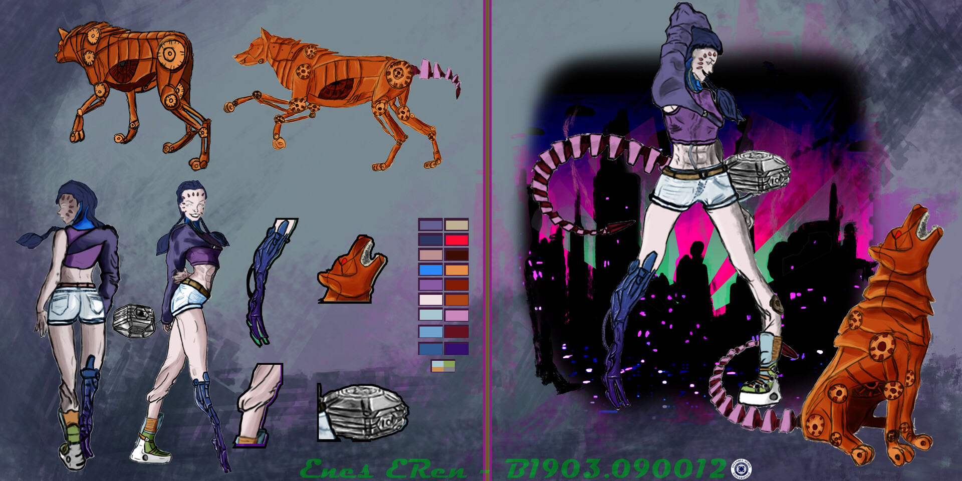 ArtStation - Cyber theme character concept art