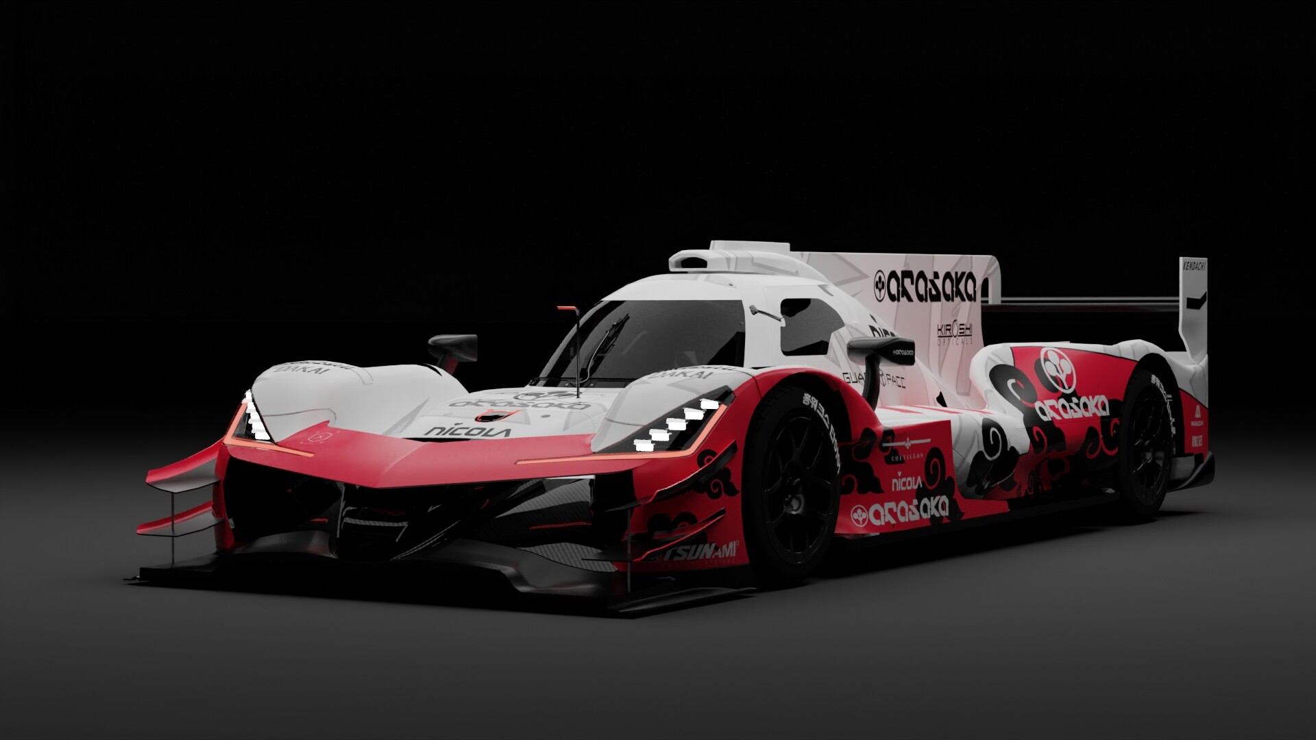 ArtStation - Acura ARX 05 DPi Cyberpunk 2077 Arasaka livery