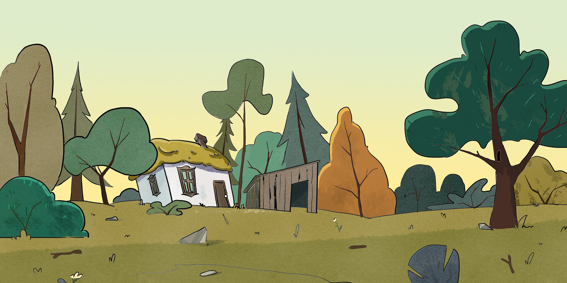 ArtStation - BG concept for 2D animation