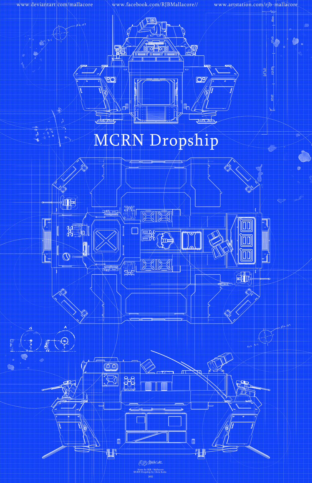 Ryan Begemann - The Expanse - Blueprint Style - Rocinante, MCRN ...