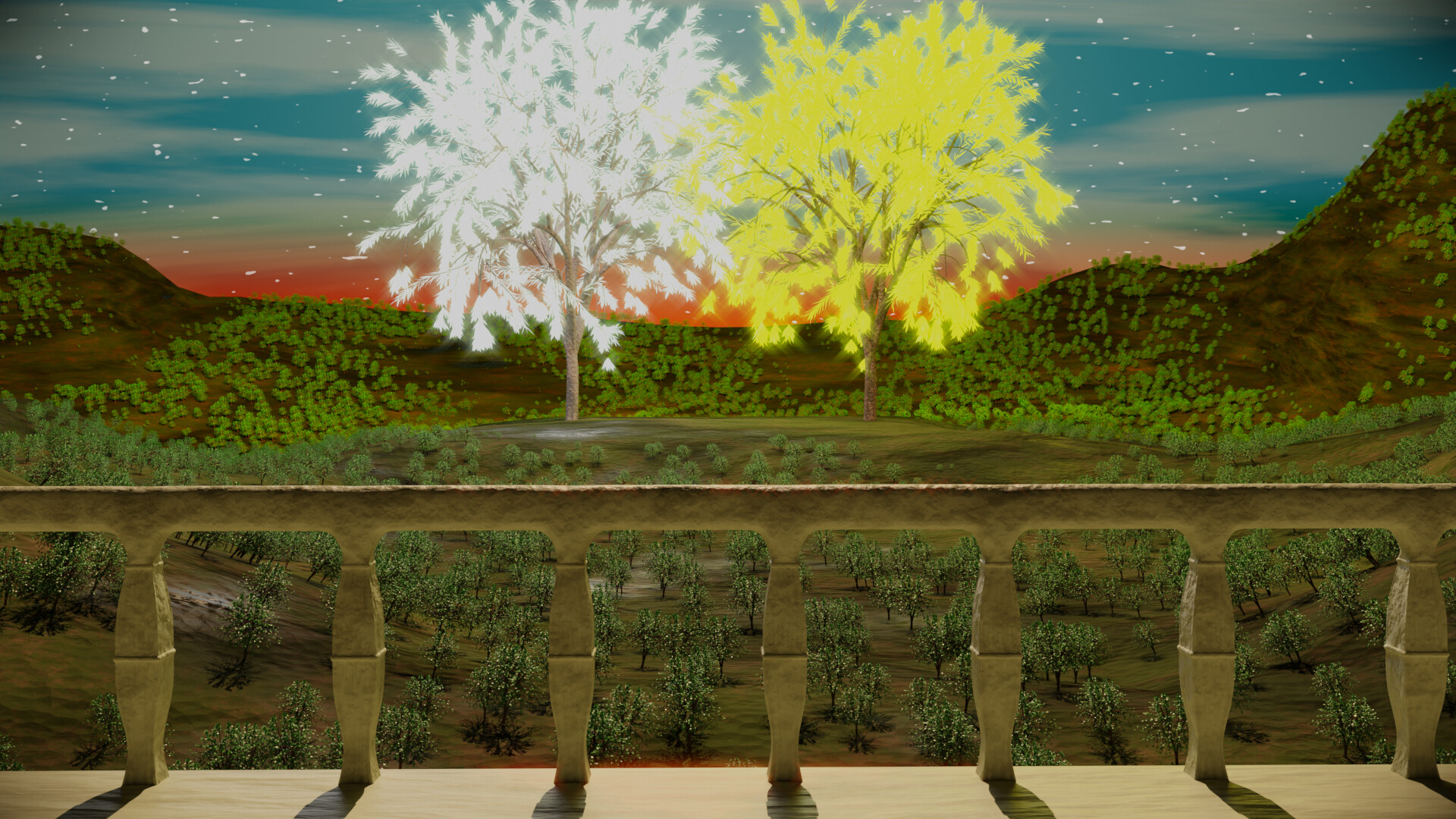 ArtStation - Telperion and Laurelin