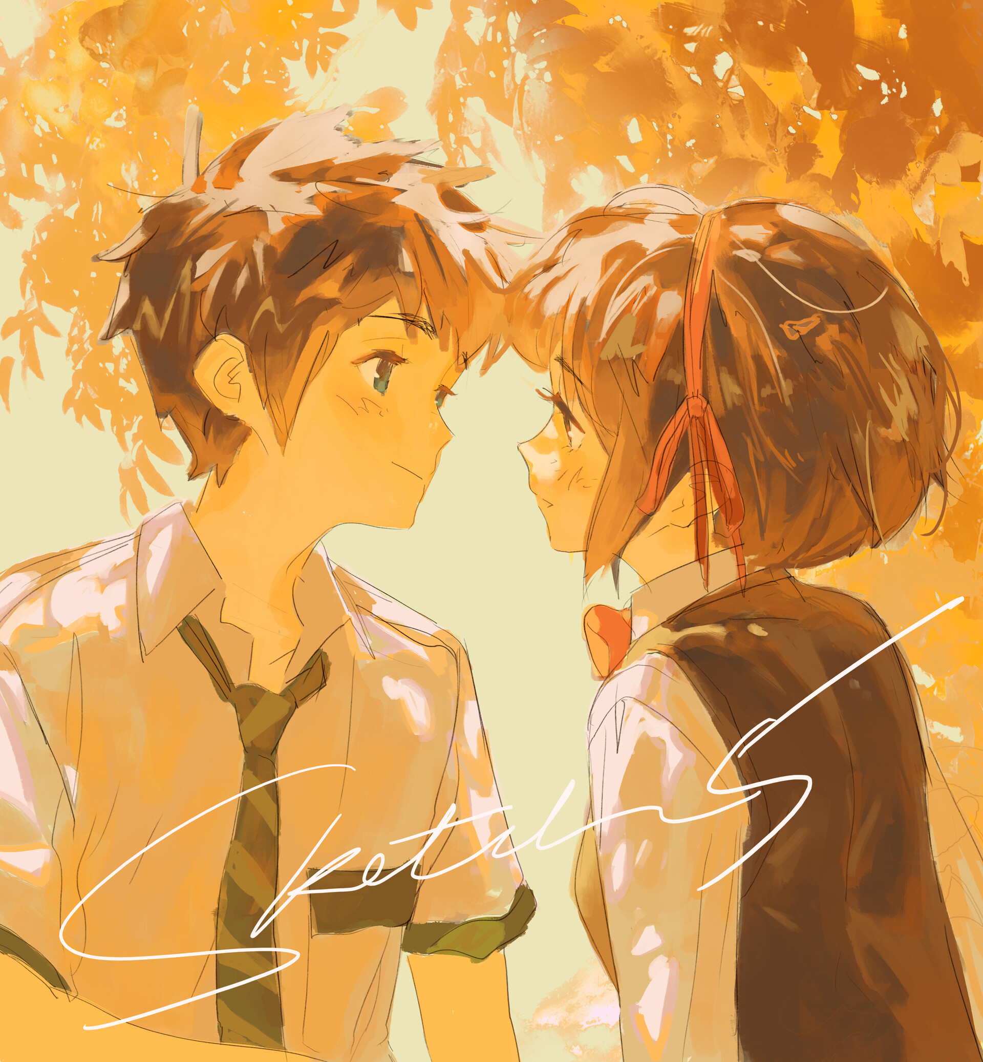 ArtStation - "Your Name" Fanart | Illustration Practice 3