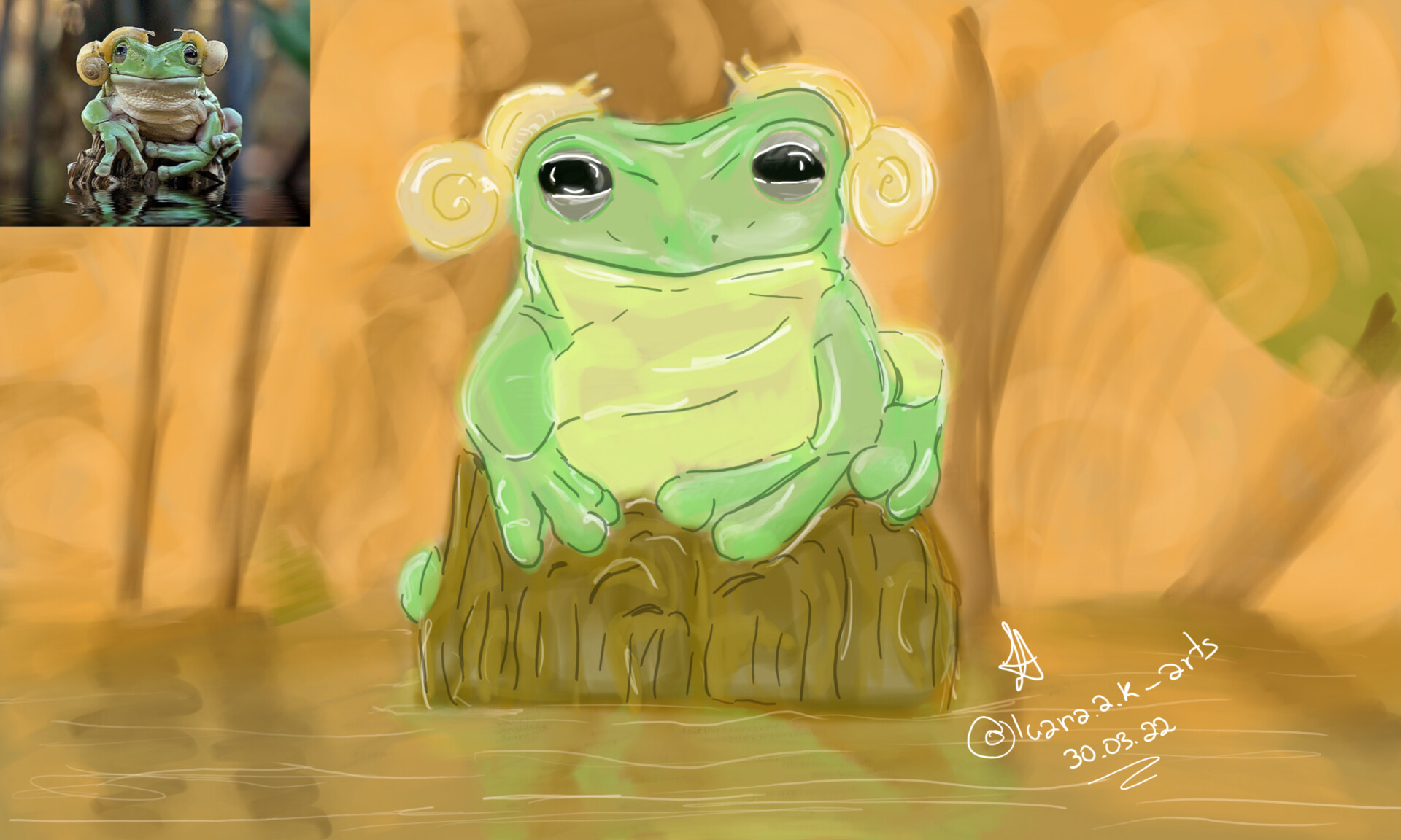 ArtStation - Sapo ( teste de pintura )