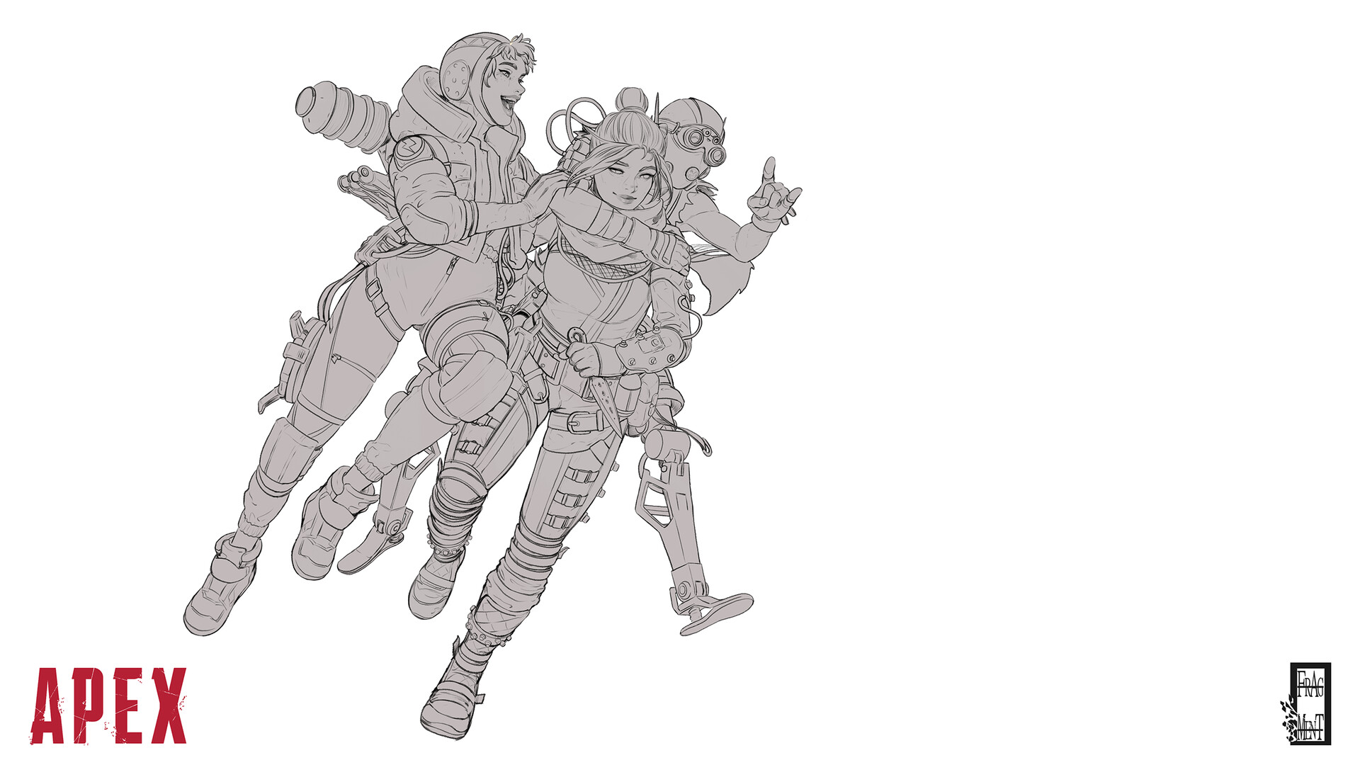 how to draw apex legends characters