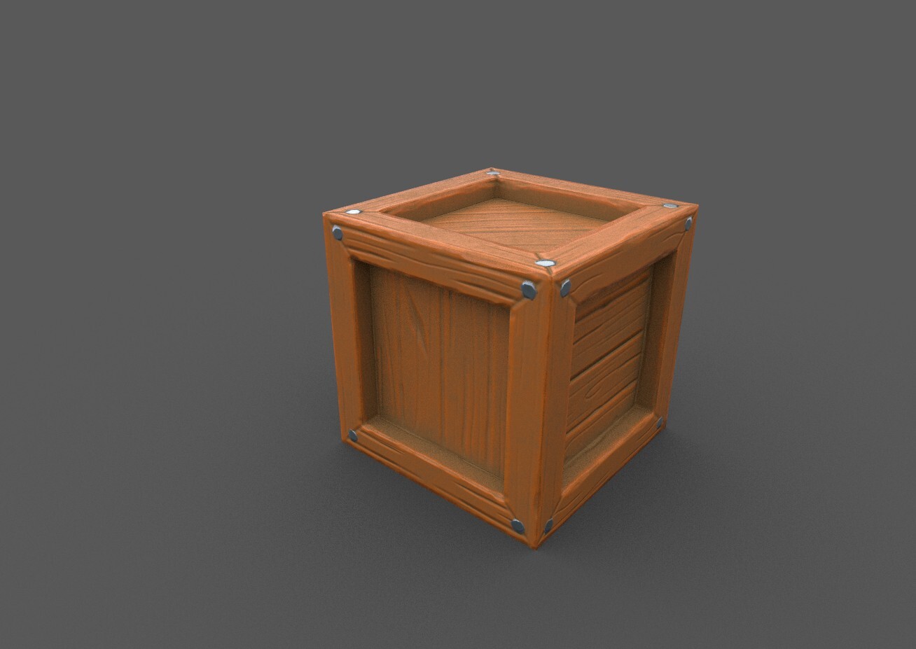 ArtStation - Stylized Crate Game Art