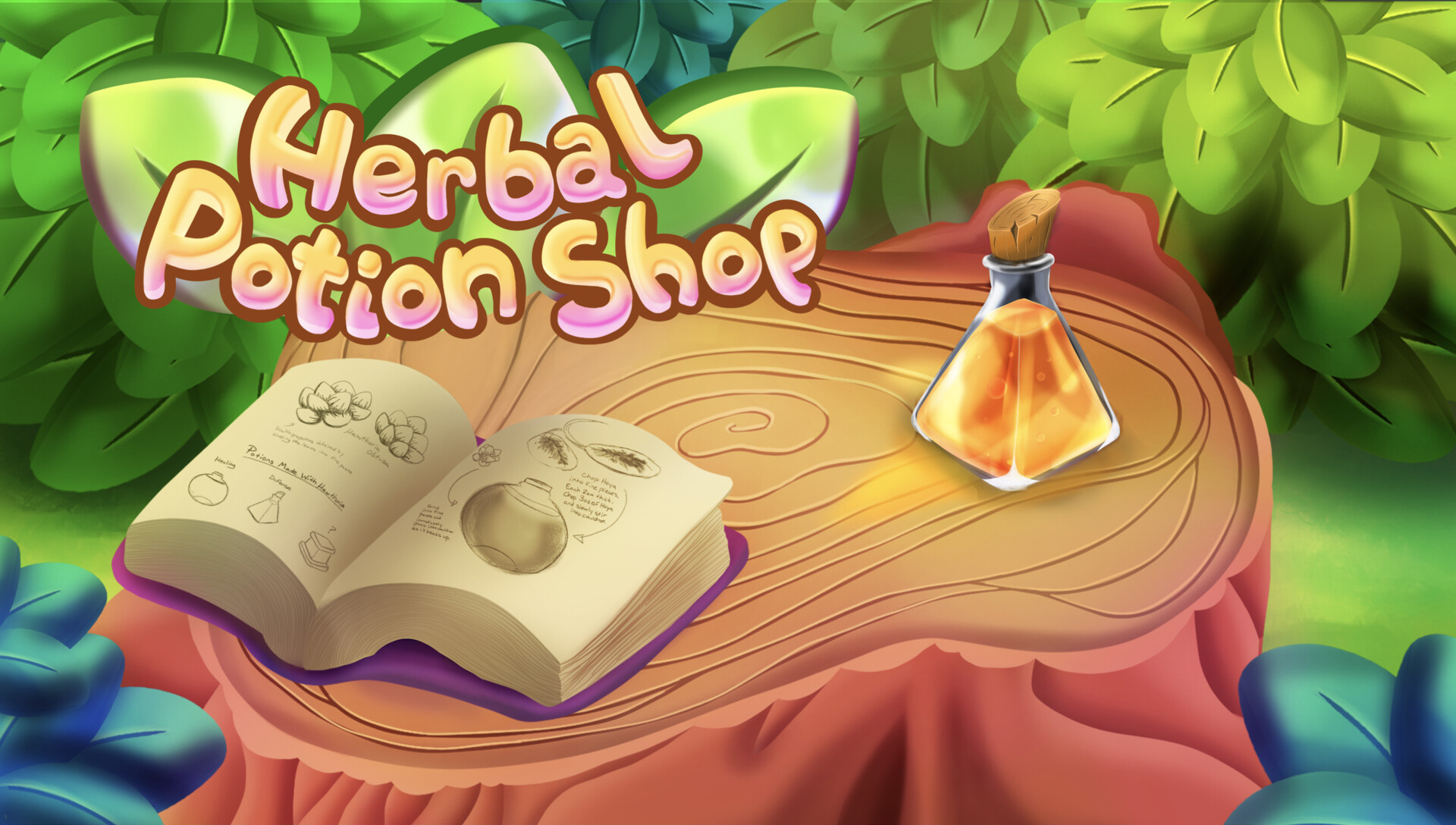 ArtStation - Herbal Potion Shop SplashScreen 1