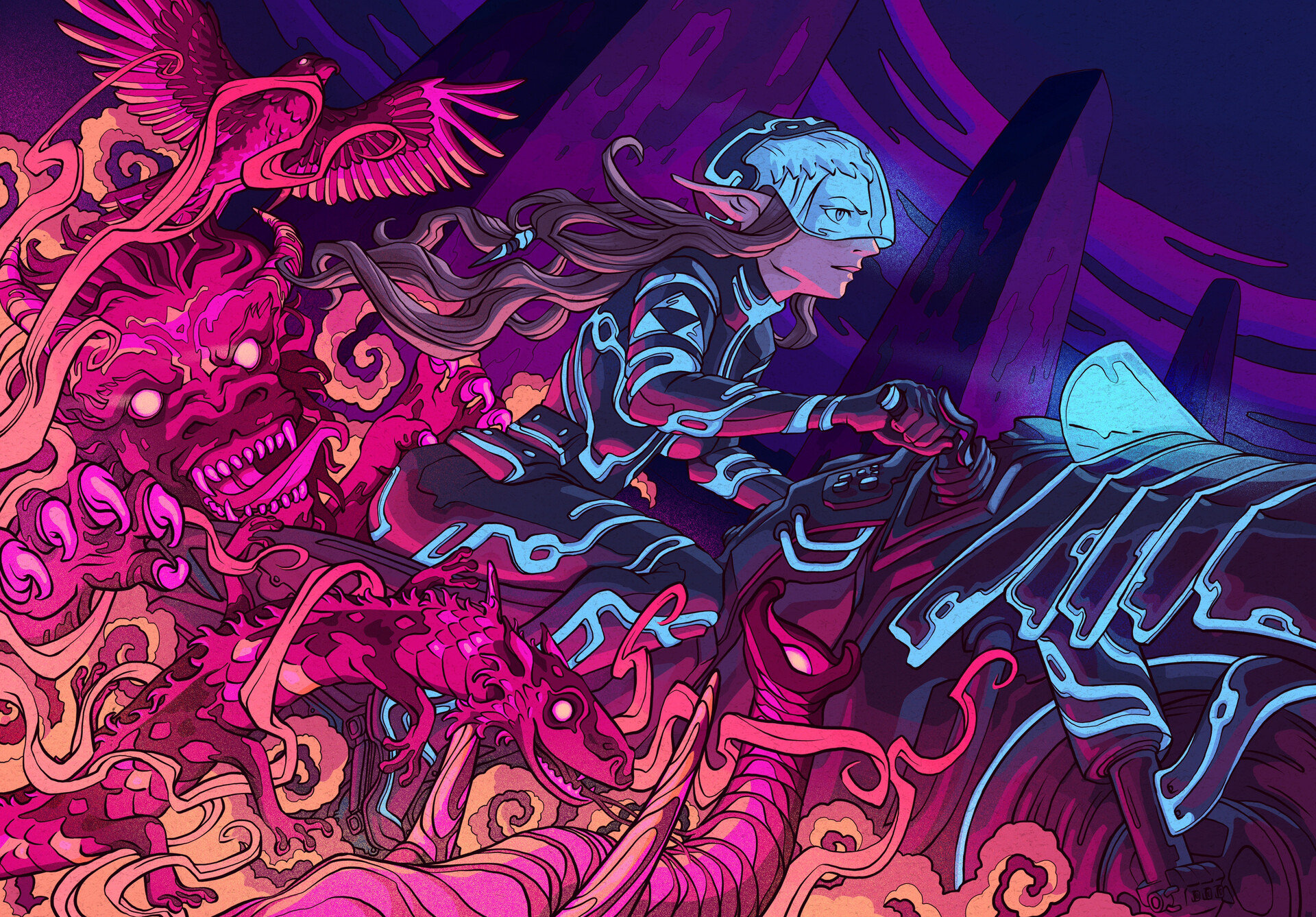 ArtStation - Zelda Motorcycle Chase