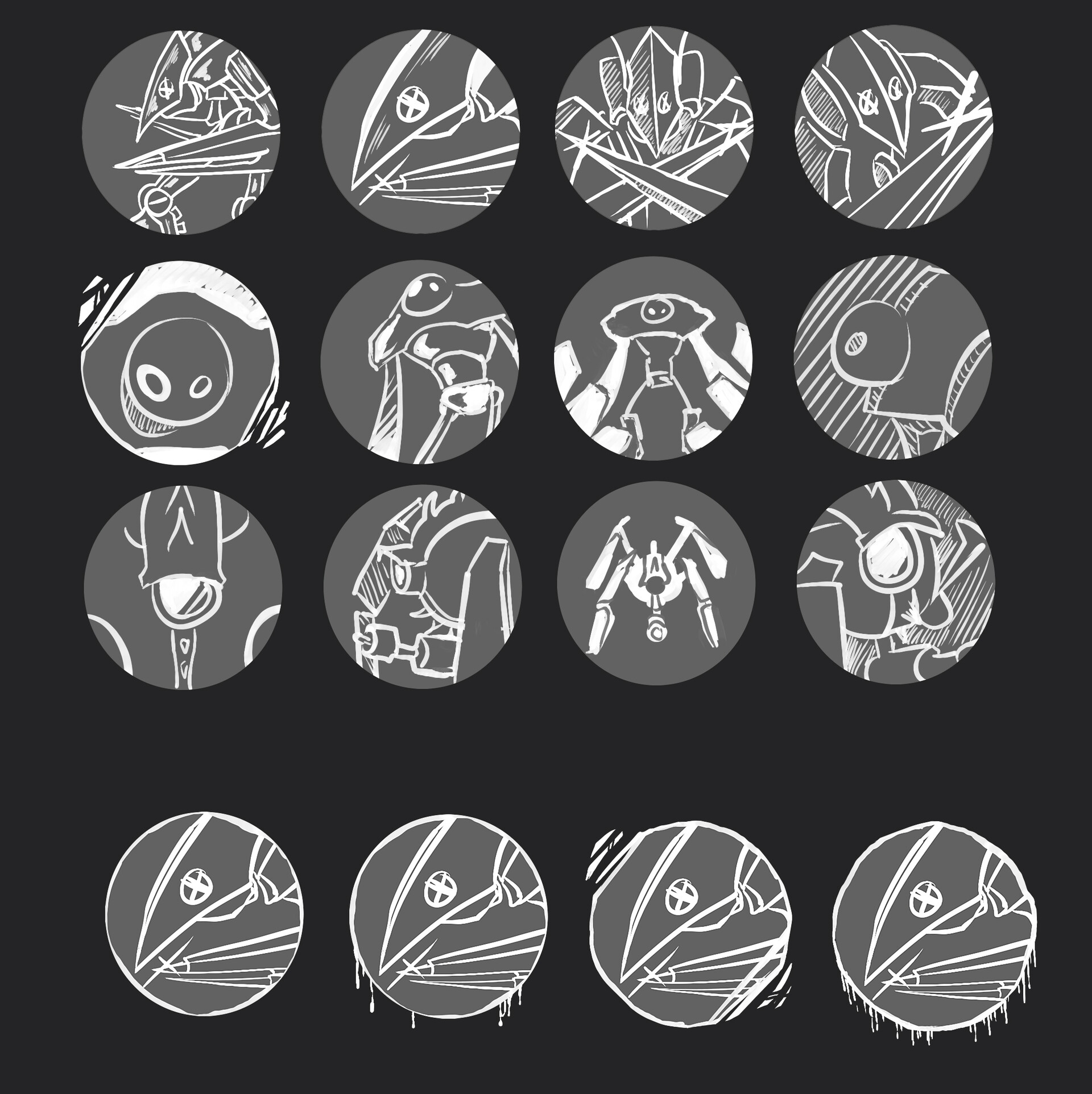 ArtStation - Various UI (Robot Wipeout)