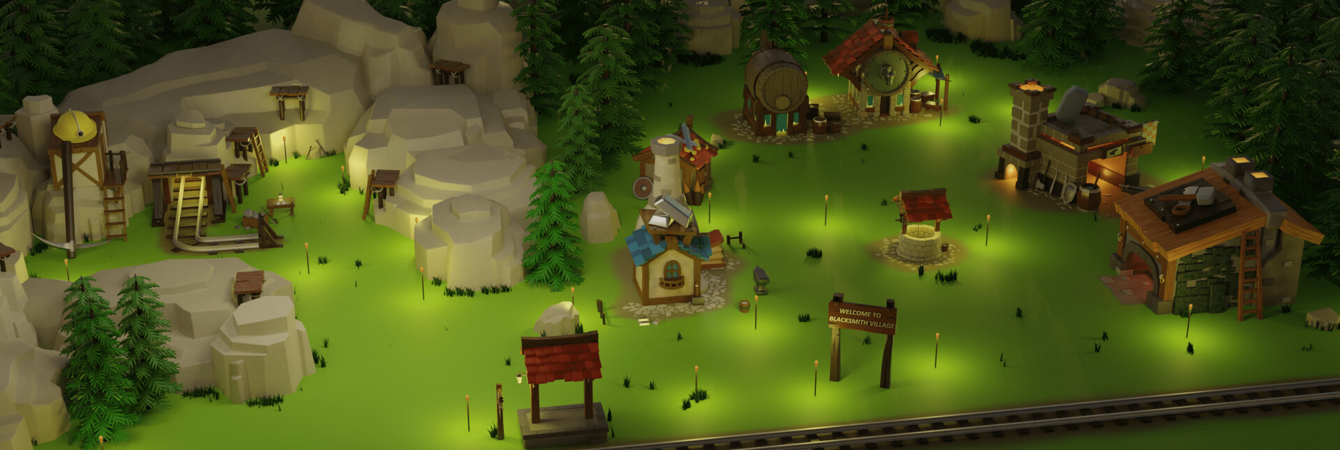 ArtStation - Blacksmith Village