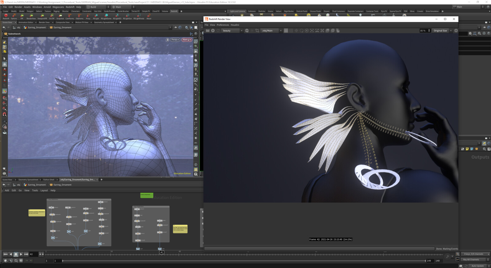 Miguel Gierran - Earring Ornament