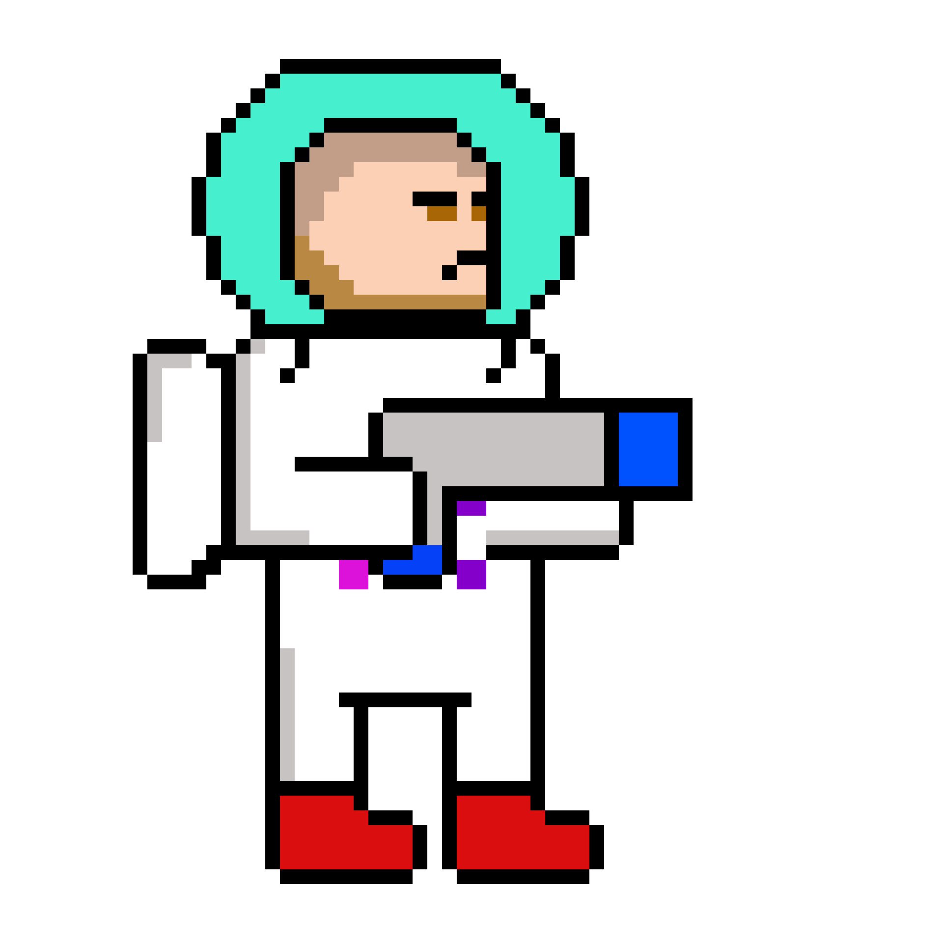 ArtStation - 2D astronaut pixelart