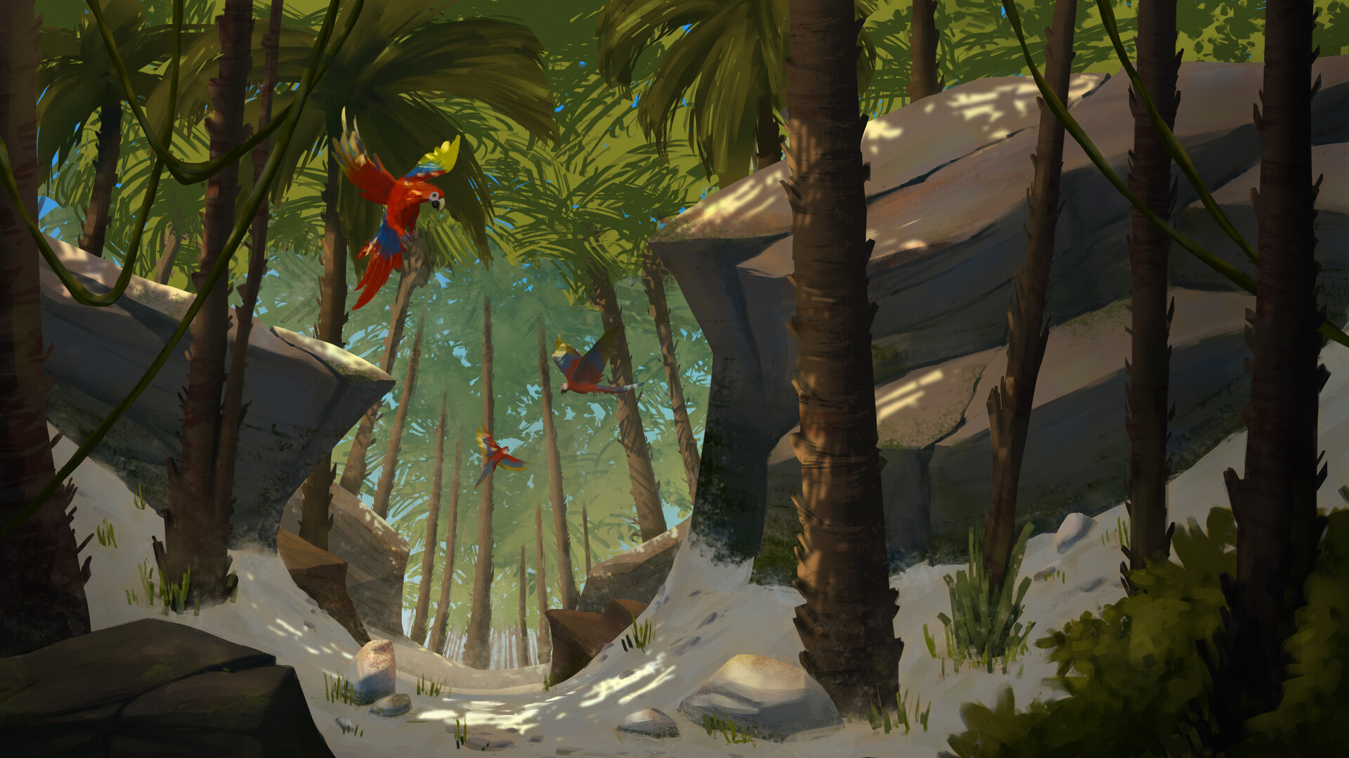 ArtStation - Tropical Environment Concept Art