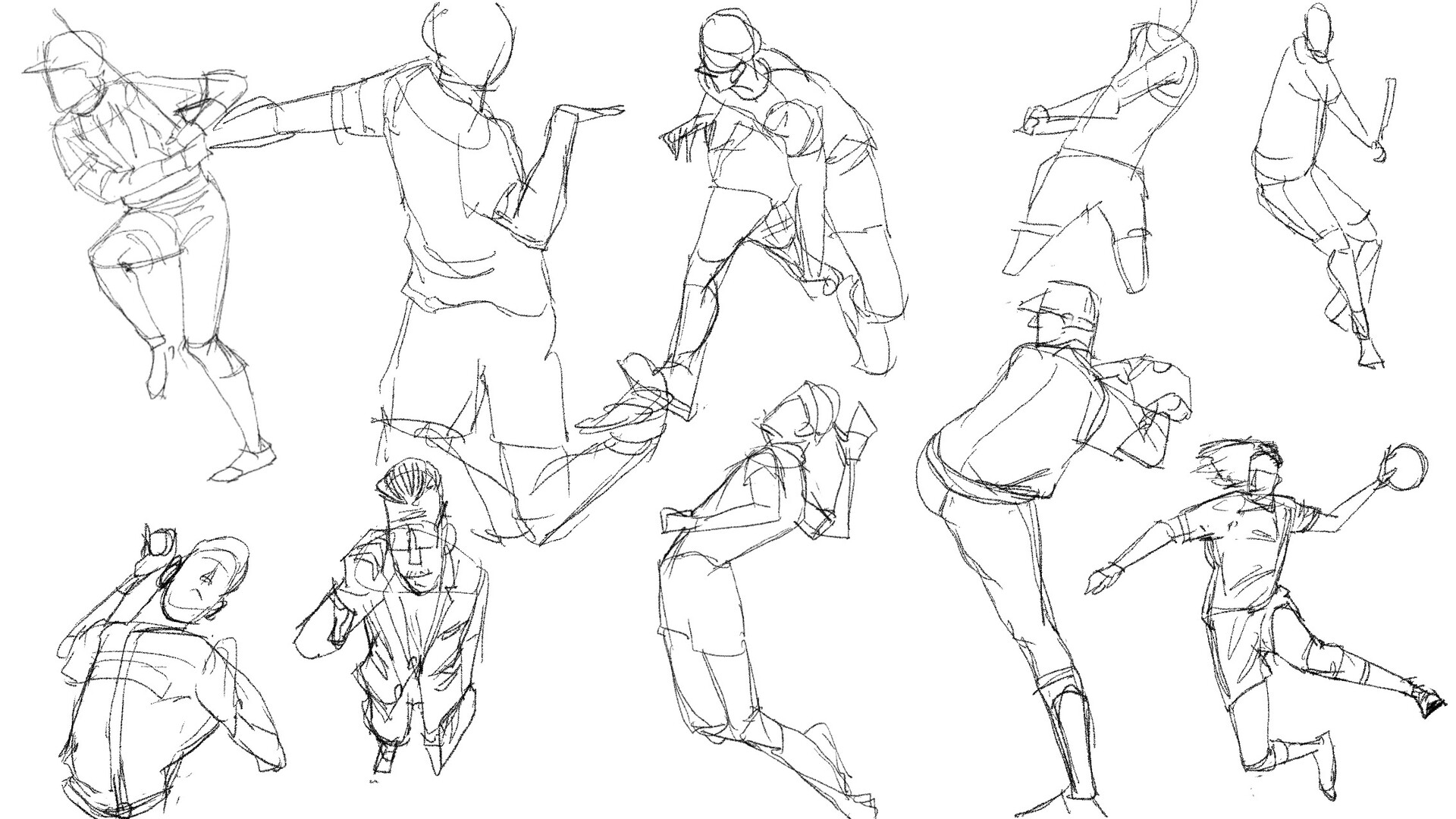ArtStation - #drawing #movement #sketch #动态 #动势 #速写