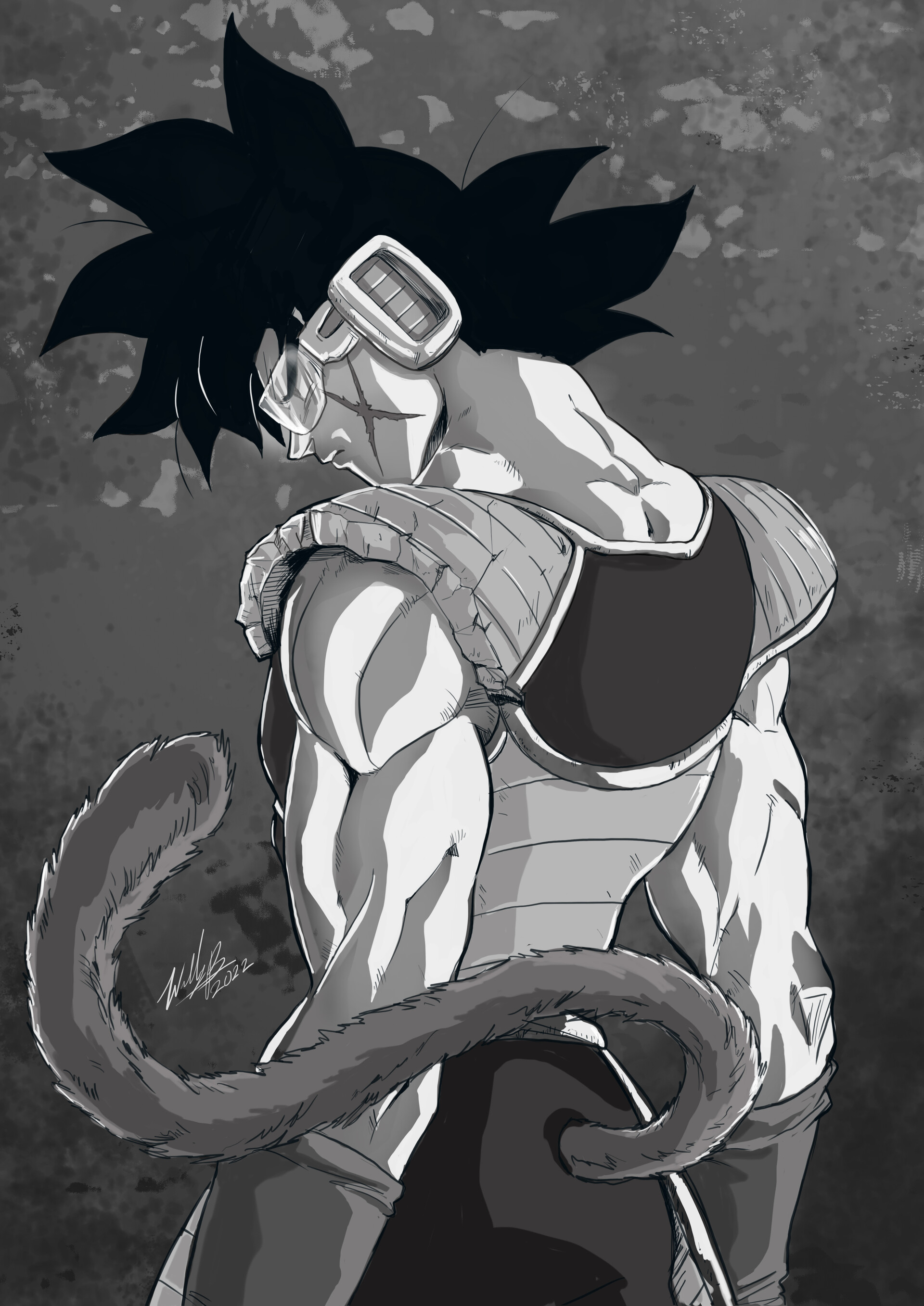 how to draw goku dad