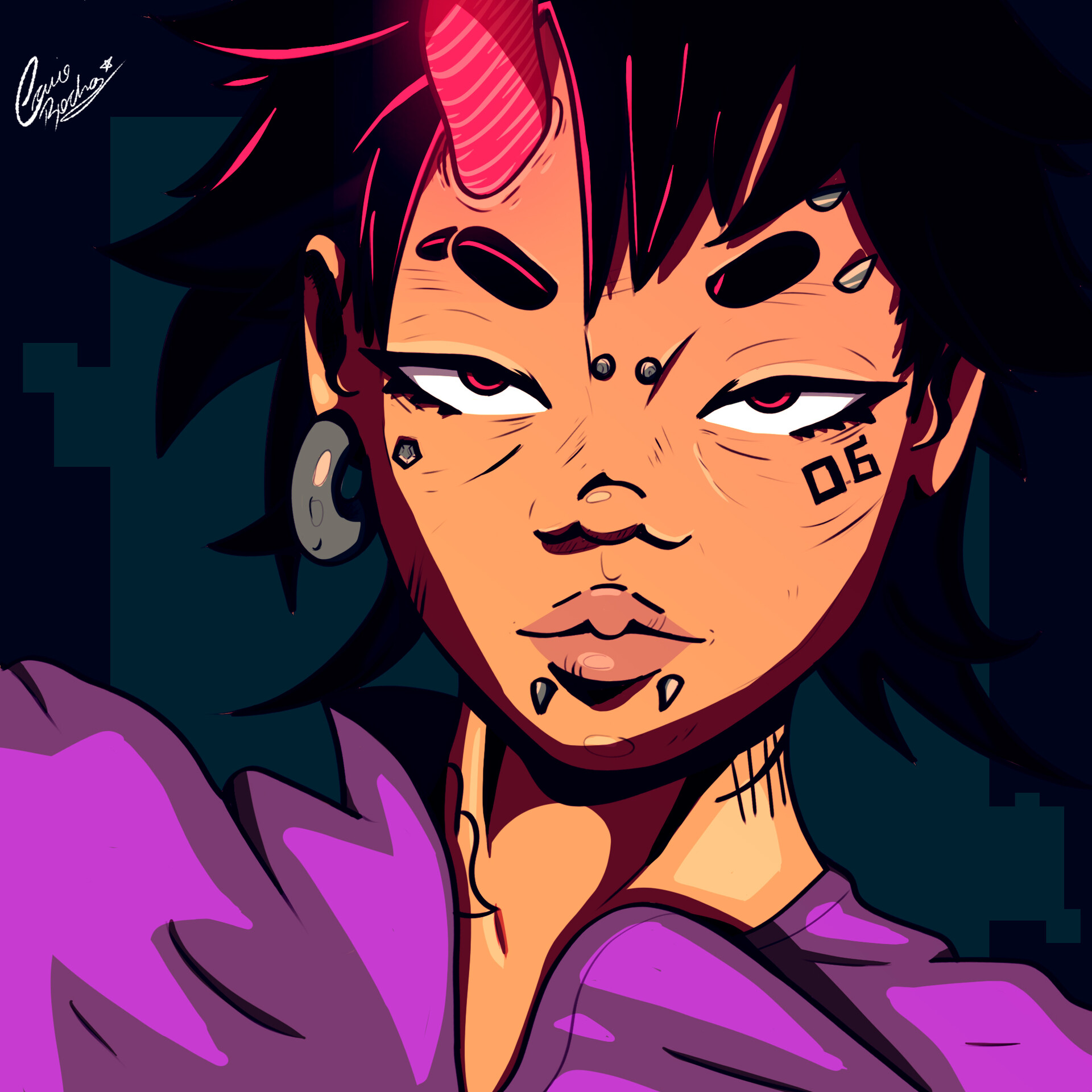 ArtStation - purple pink