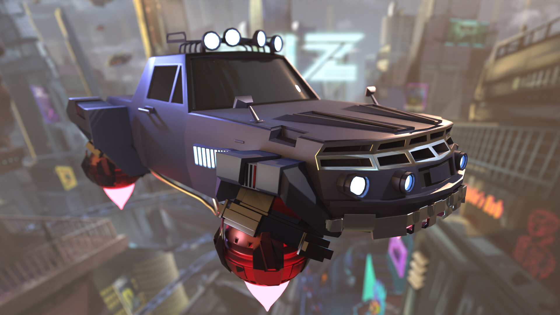 Alphie_2.0 - Flying car model i made back in 2021