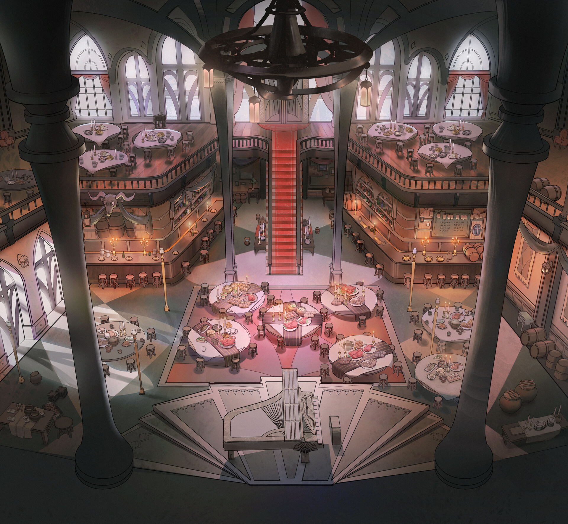 ArtStation - restaurant design