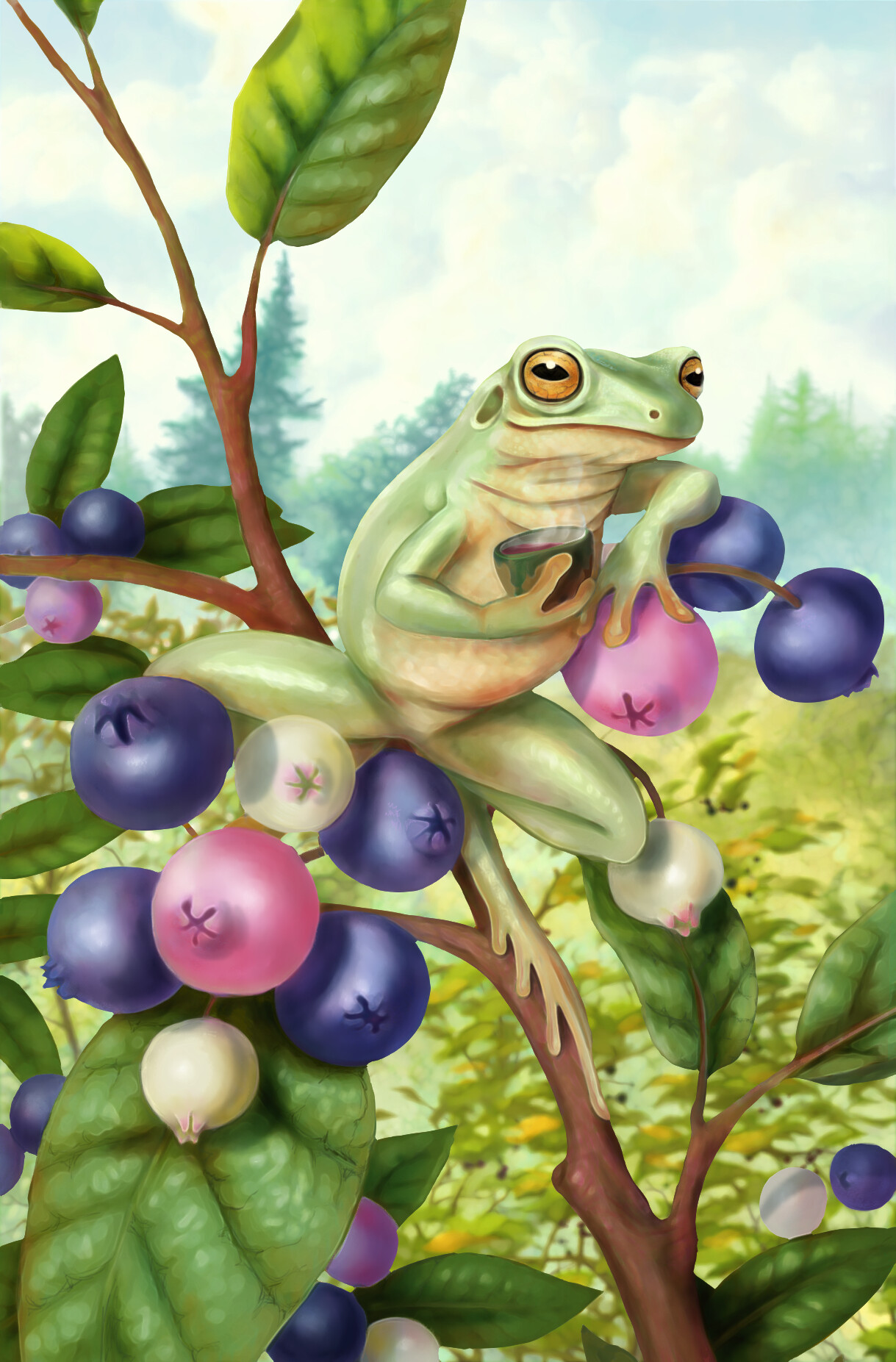 ArtStation - Blueberry frog
