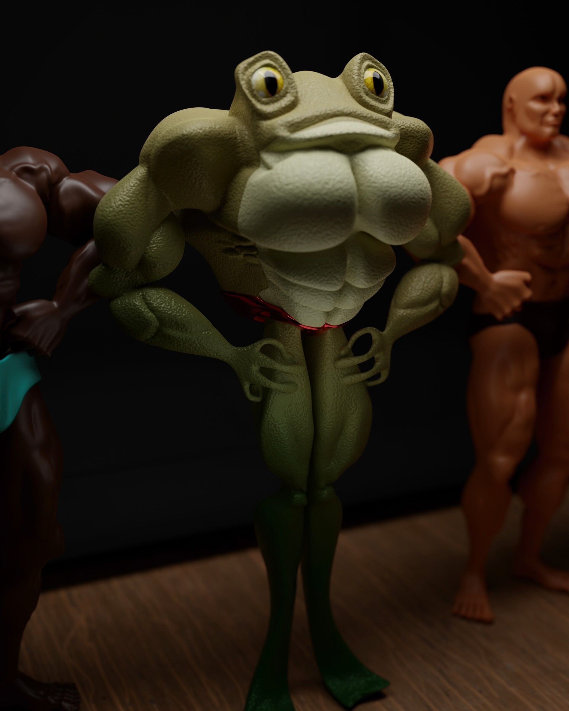 muscular frog