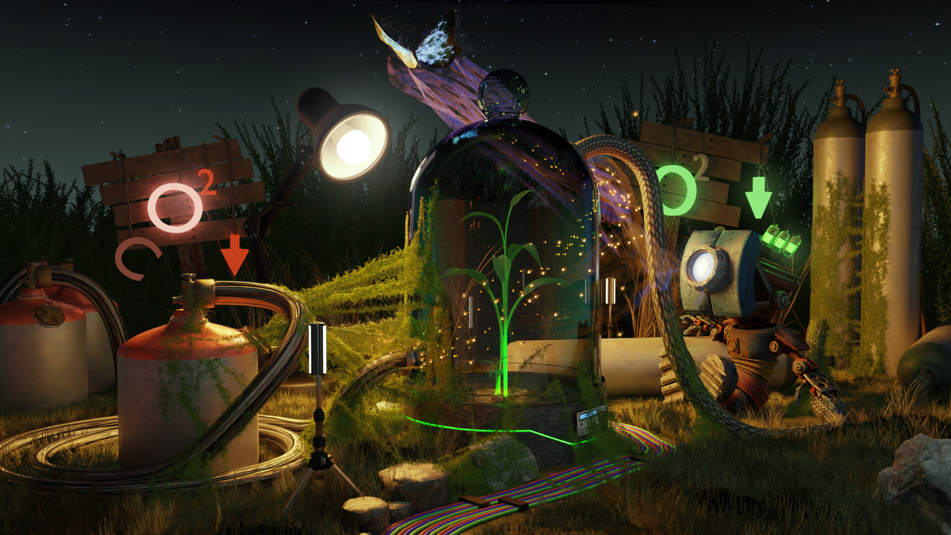 ArtStation - When NATURE meets TECHNOLOGY