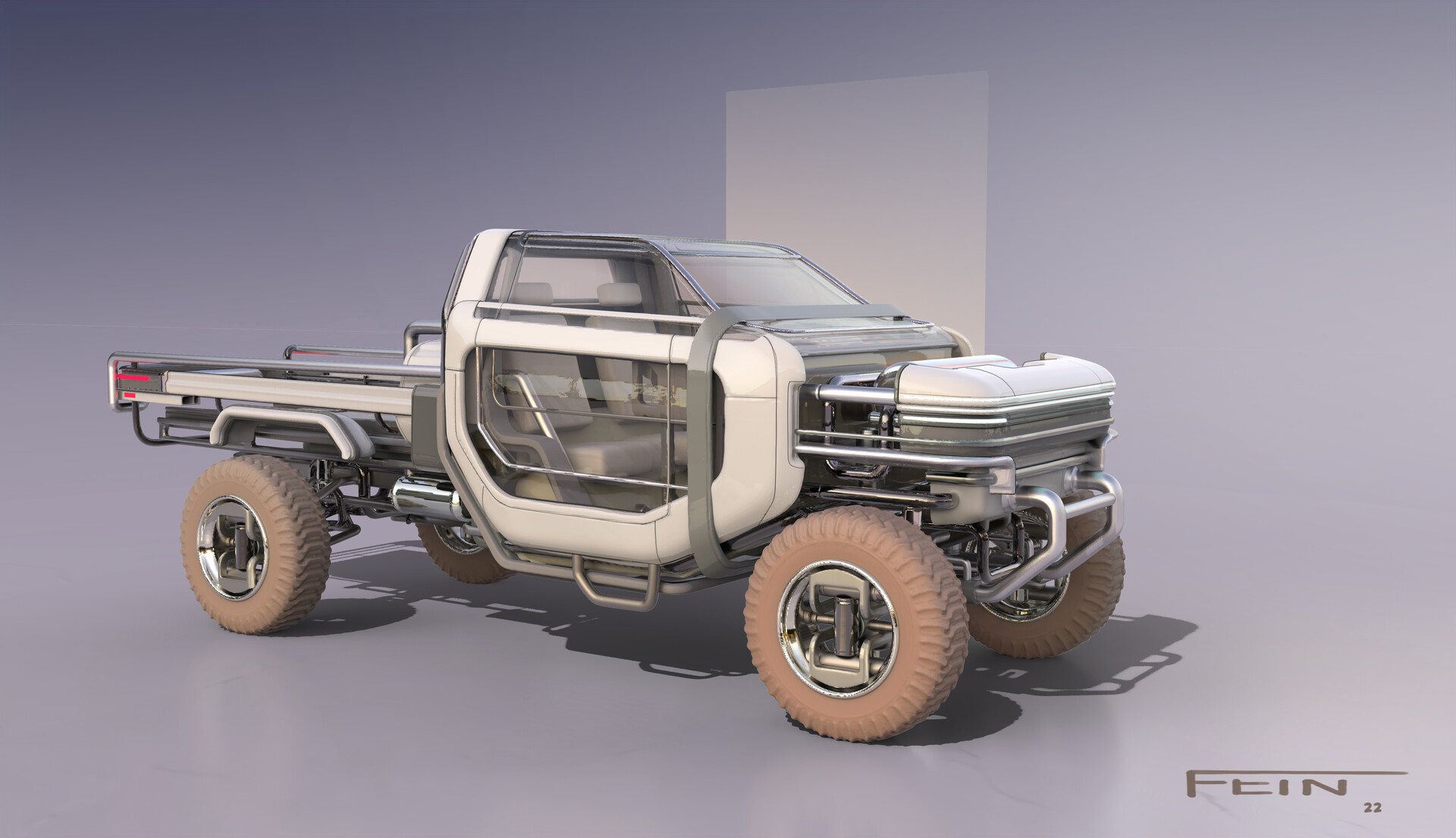 ArtStation - Sci-fi pickup truck