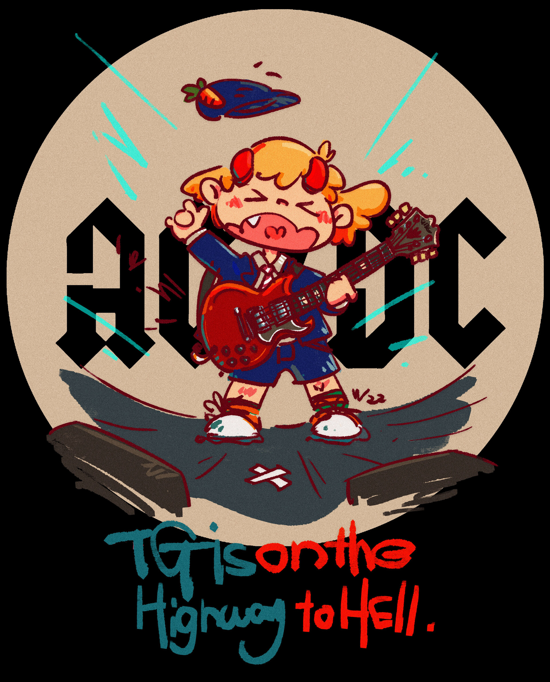 ArtStation - Highway to hell (acdc)